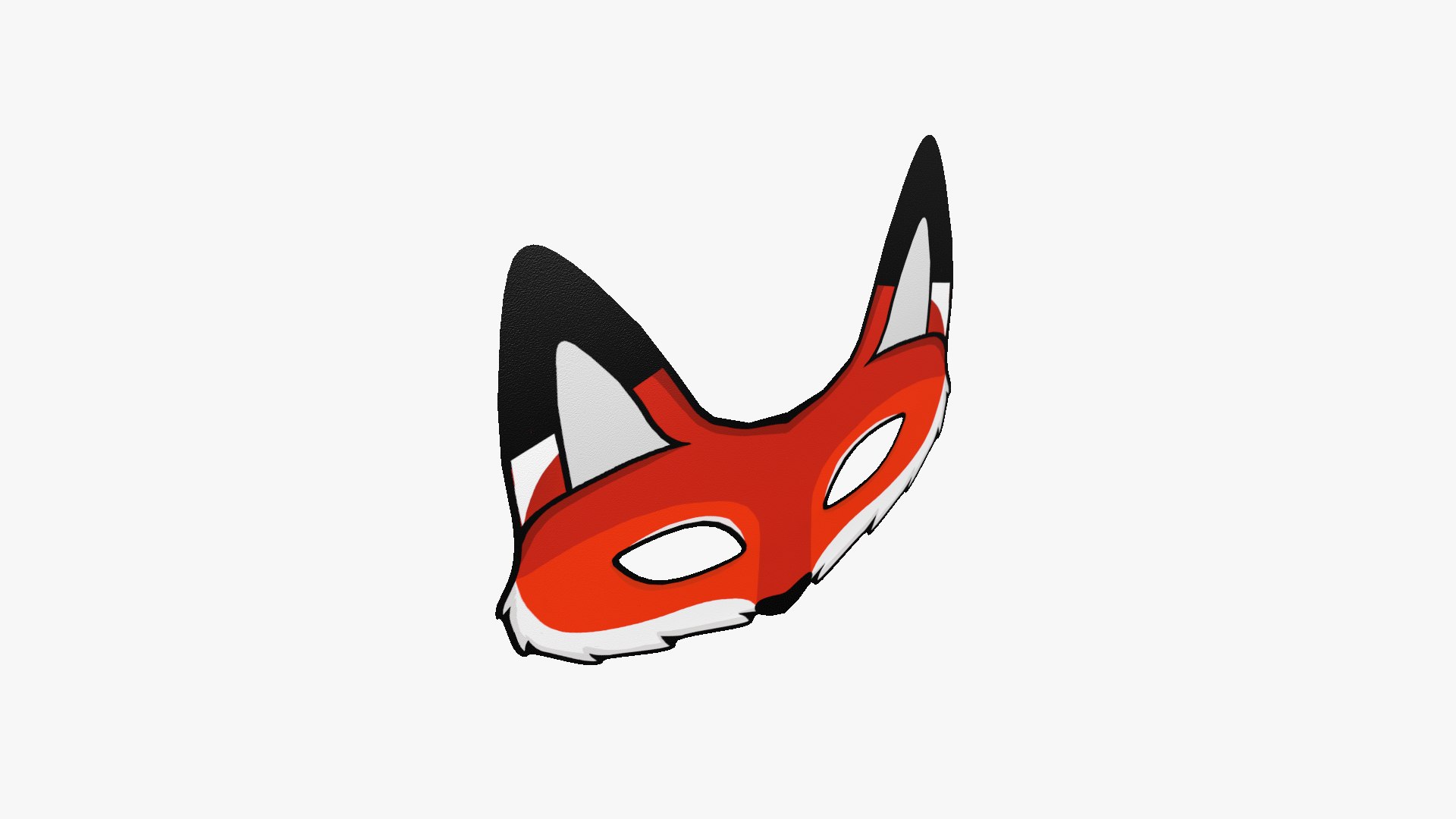 3D Model Fox Mask Paper 01 - Character Design Fashion - TurboSquid 2386331