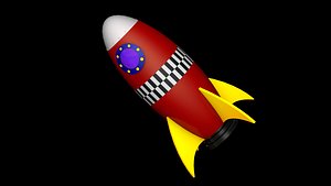 3D retro rocket - TurboSquid 1378622