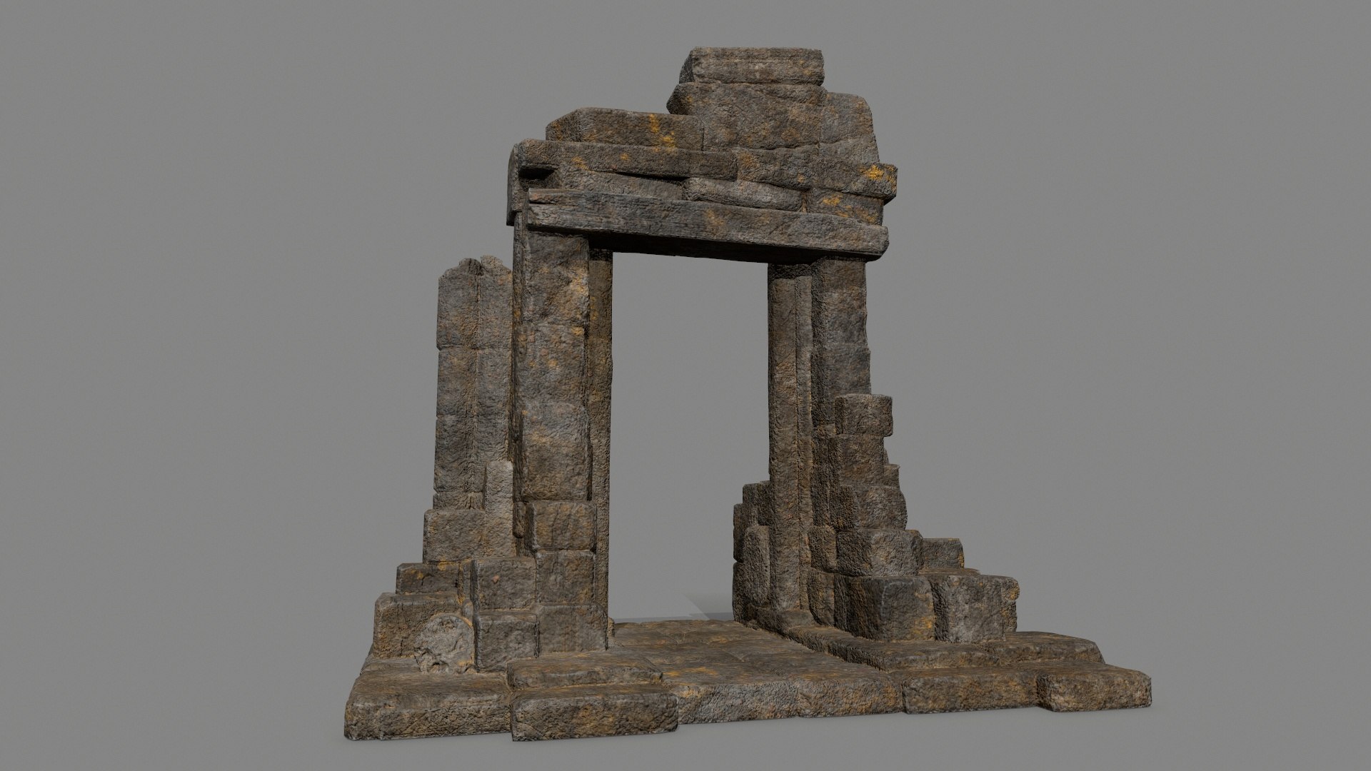 3D Ruin Gate - TurboSquid 2145767