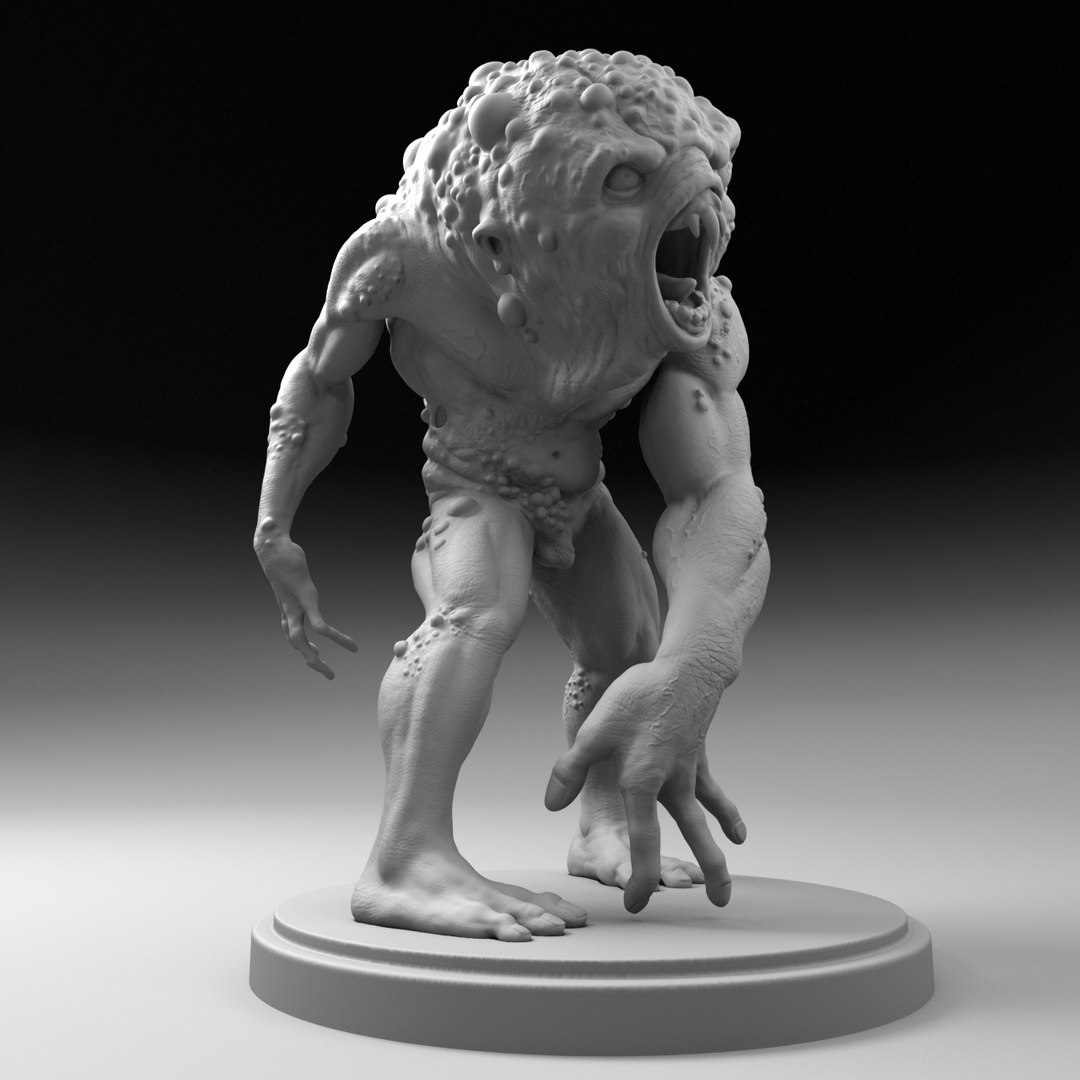 Monster crooked 3D model - TurboSquid 1549686