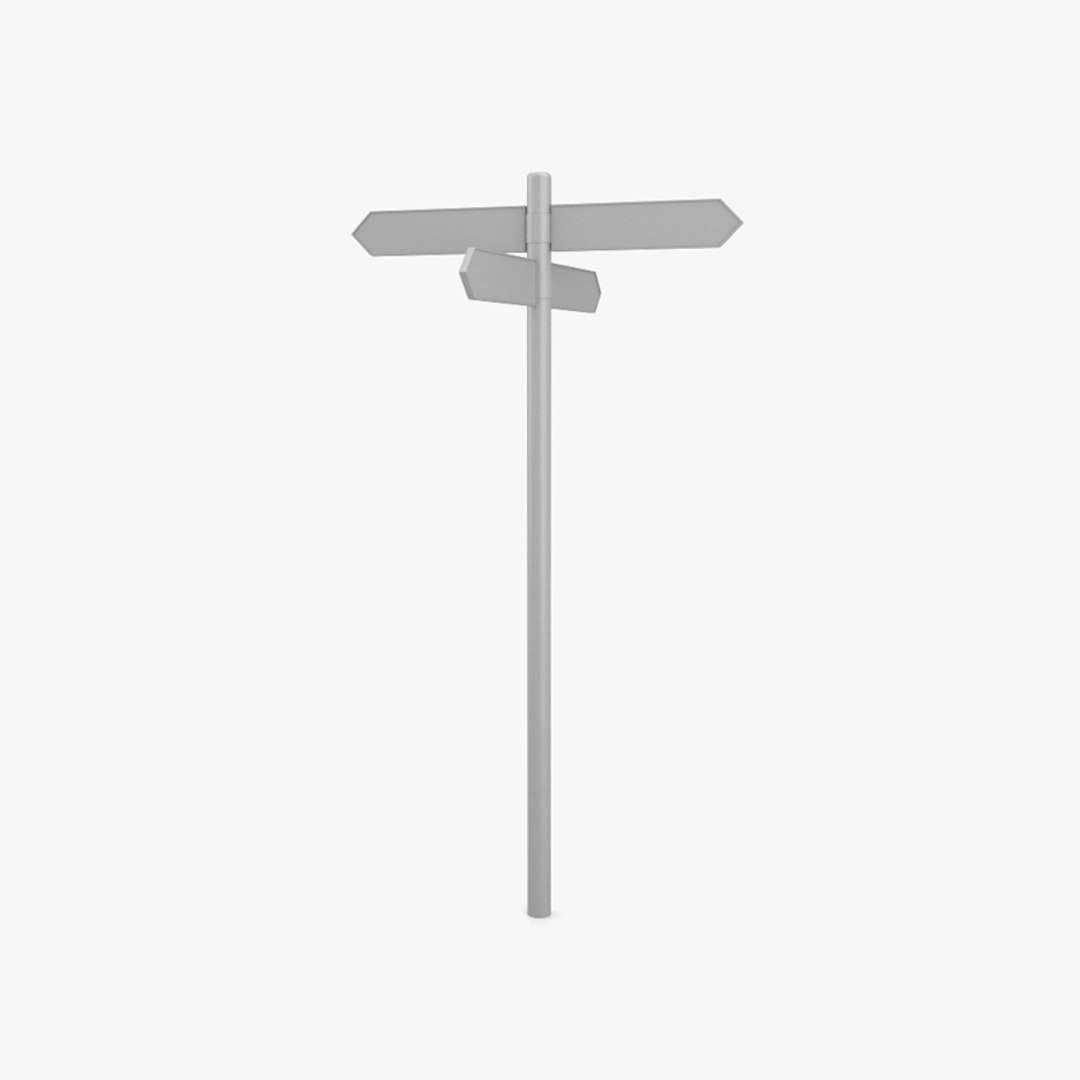 Four Way Signpost Type 2 3D model - TurboSquid 1815673