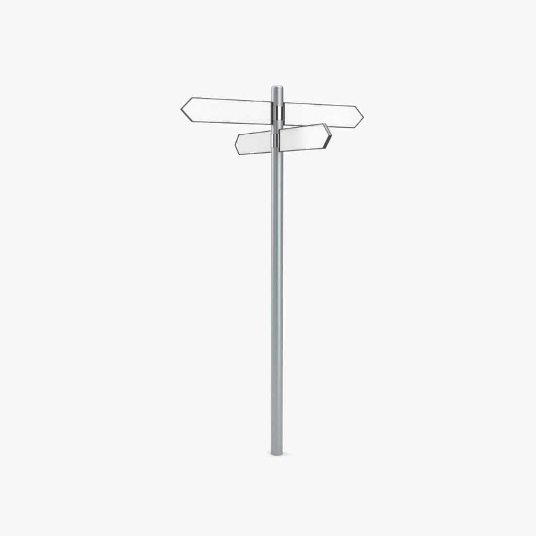 Four Way Signpost Type 2 3D model - TurboSquid 1815673