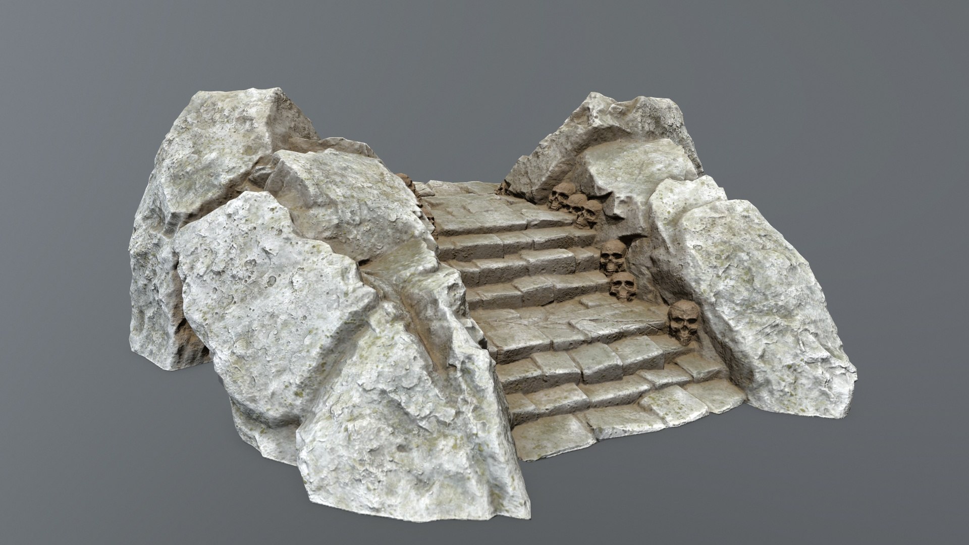 3D Model Ruin Stairs - TurboSquid 2145778