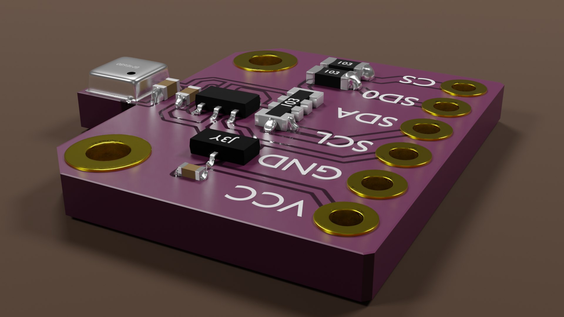 Electronic Sensor Pcb 3D - TurboSquid 1565363