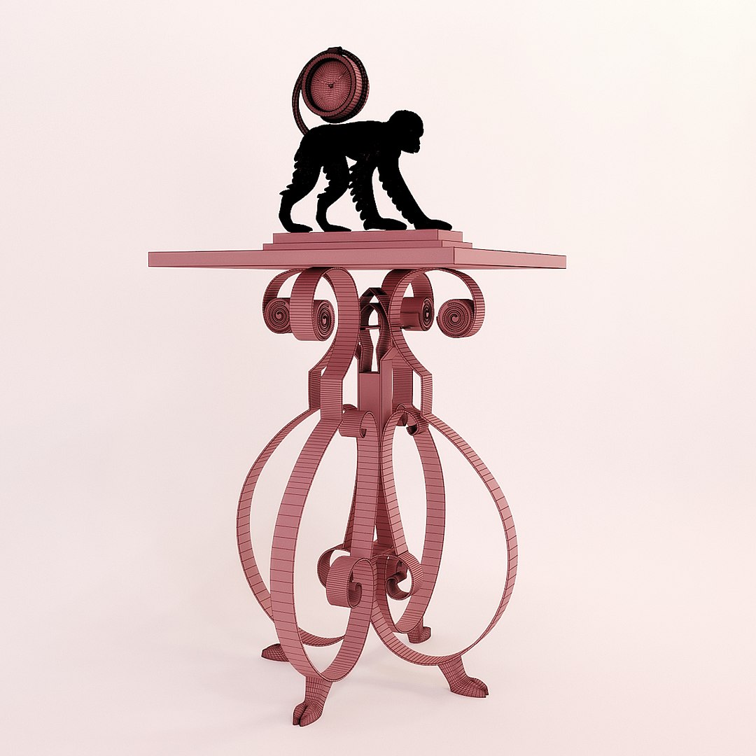 Antique monkey clocks 3D model - TurboSquid 1546599