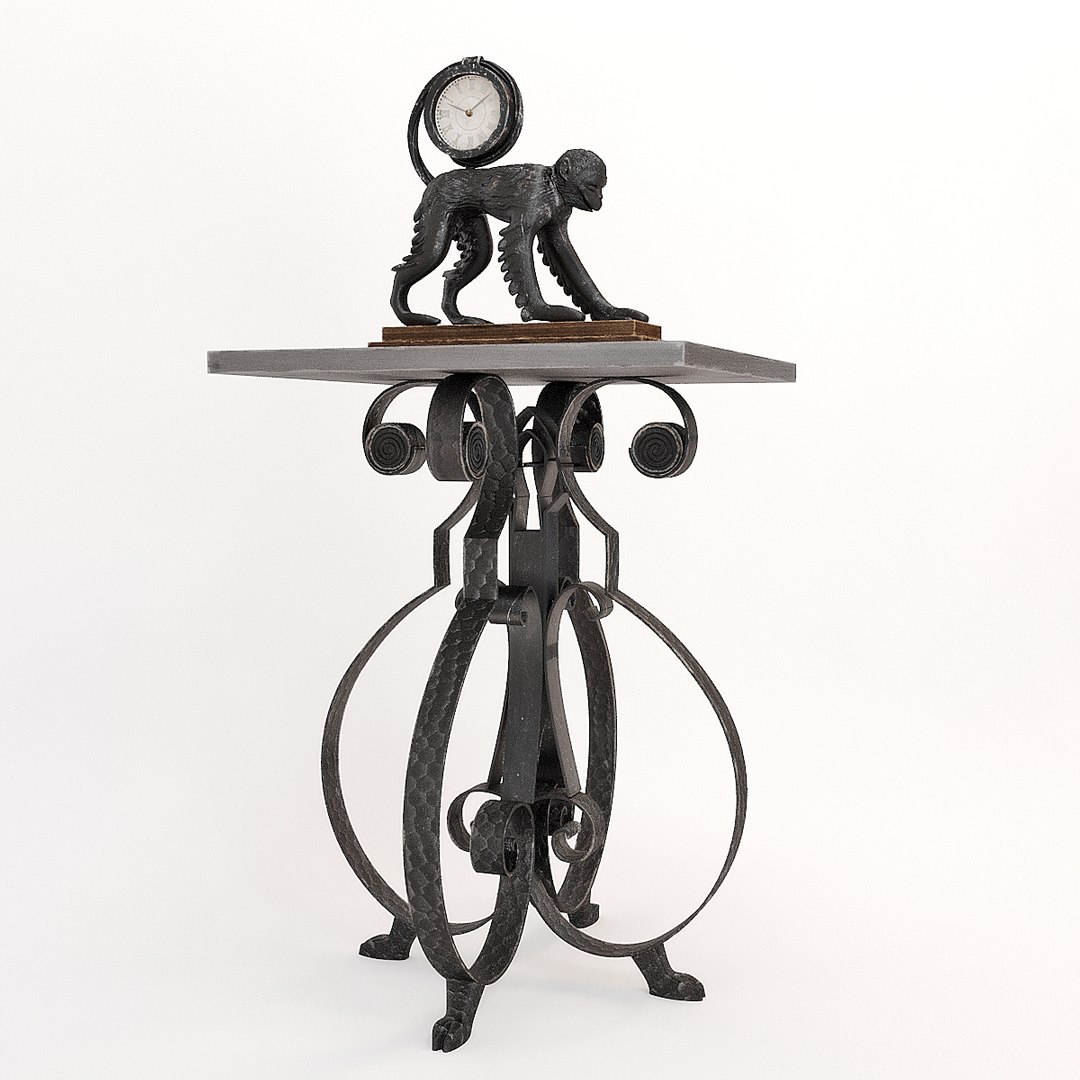Antique monkey clocks 3D model - TurboSquid 1546599