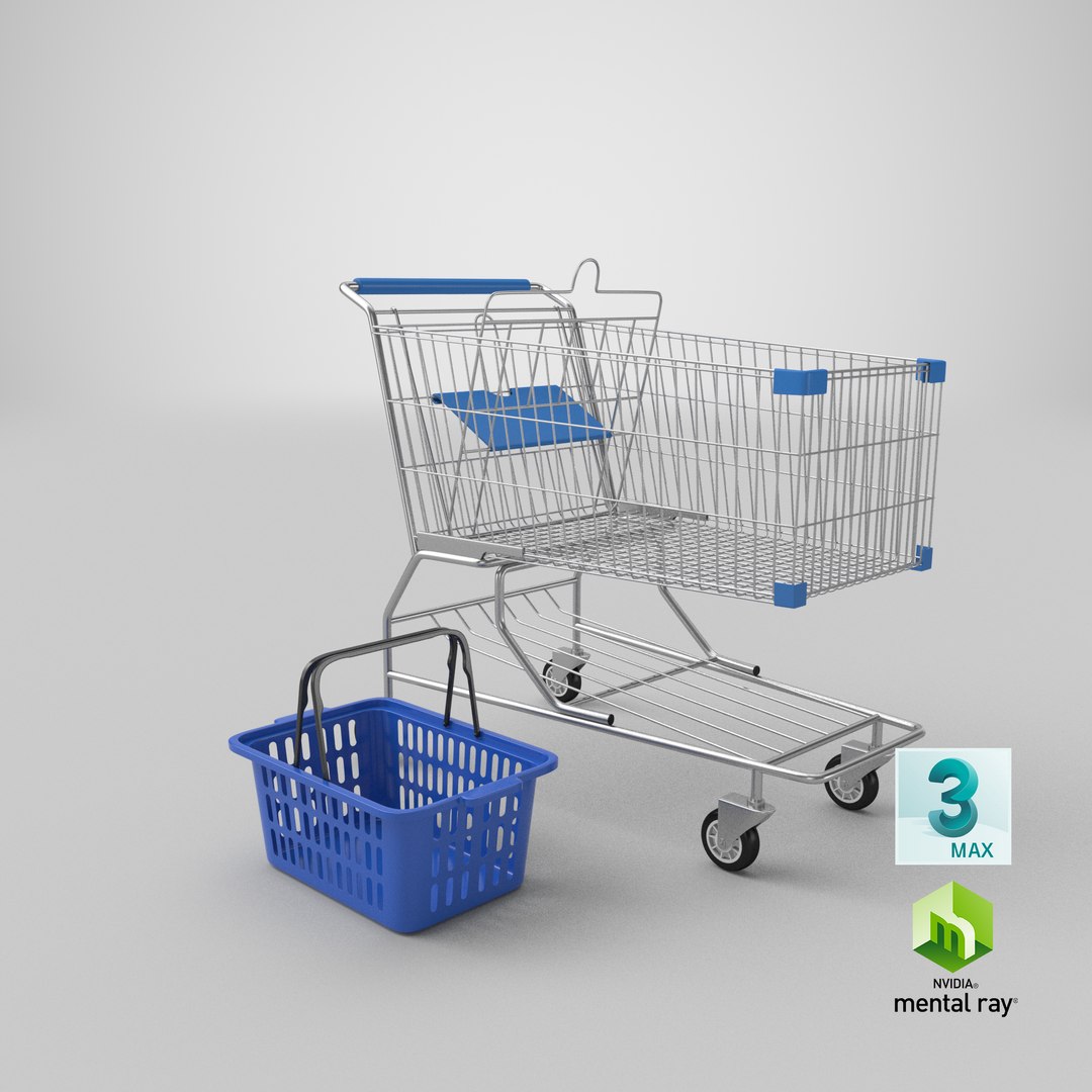 3D Real Shopping Carts - TurboSquid 1392386
