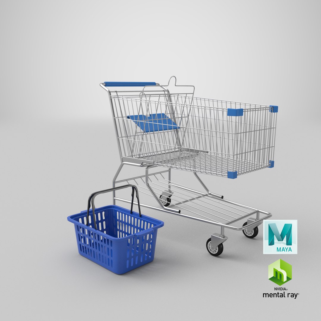 3D Real Shopping Carts - TurboSquid 1392386