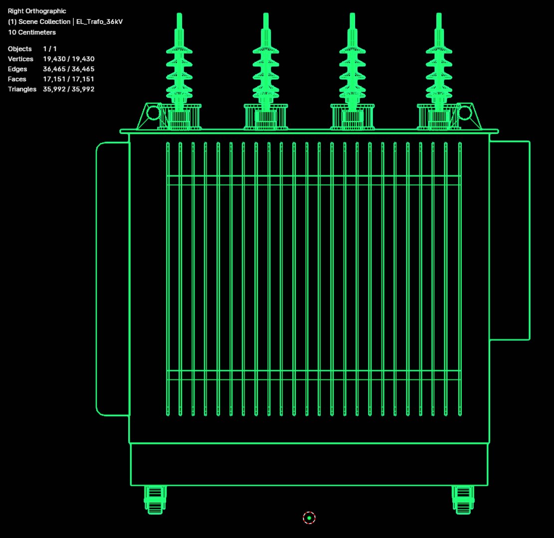 3D Model High Voltage Transformer 36 KV - TurboSquid 2179784