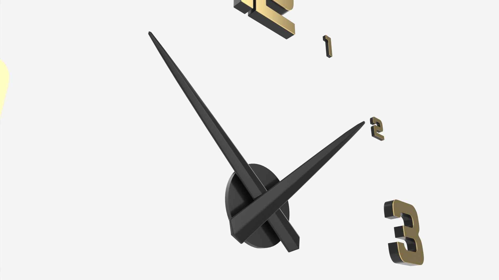 3D Modern Design Large Wall Clock 01 - TurboSquid 1920577