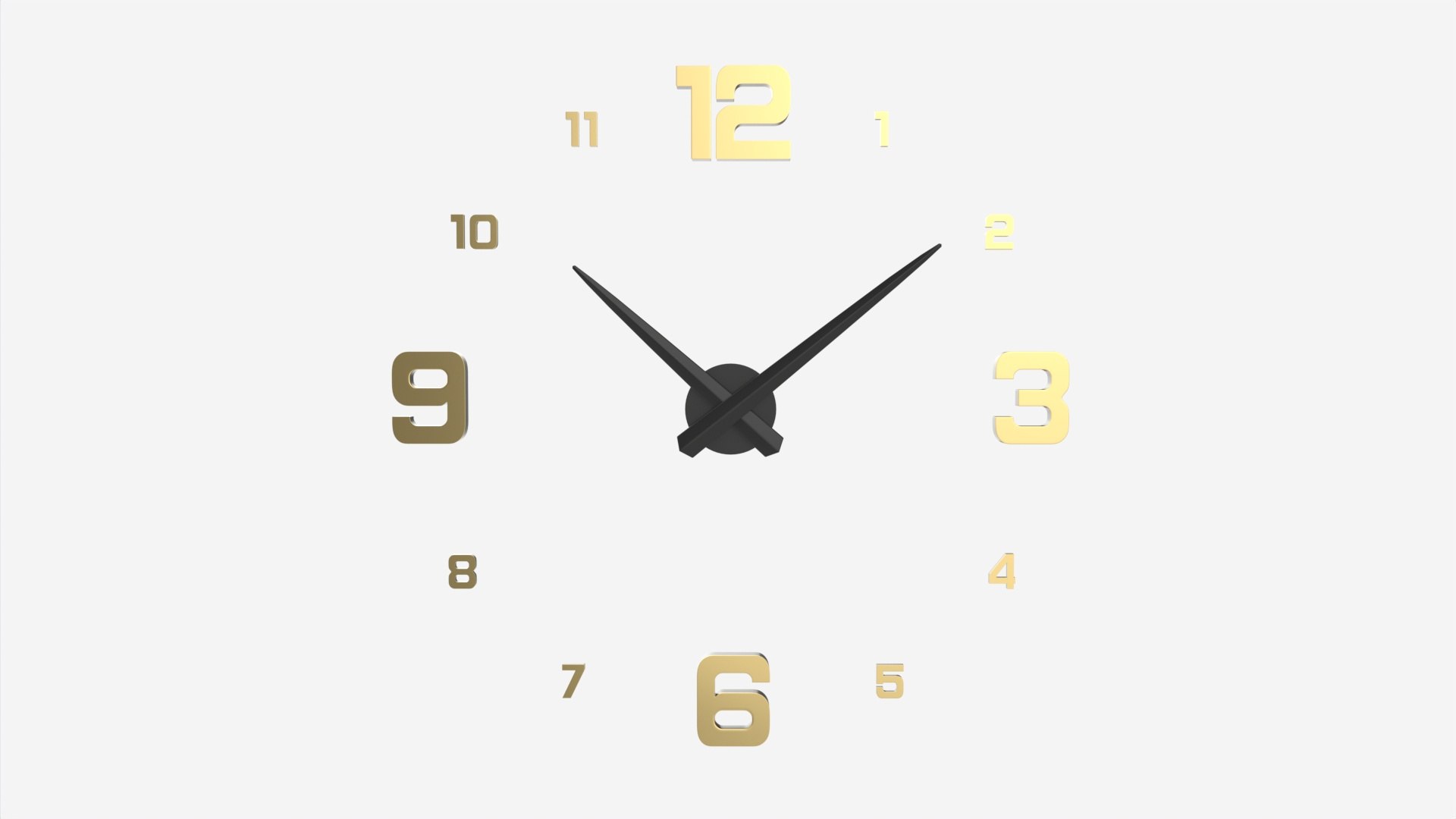 3D Modern Design Large Wall Clock 01 - TurboSquid 1920577