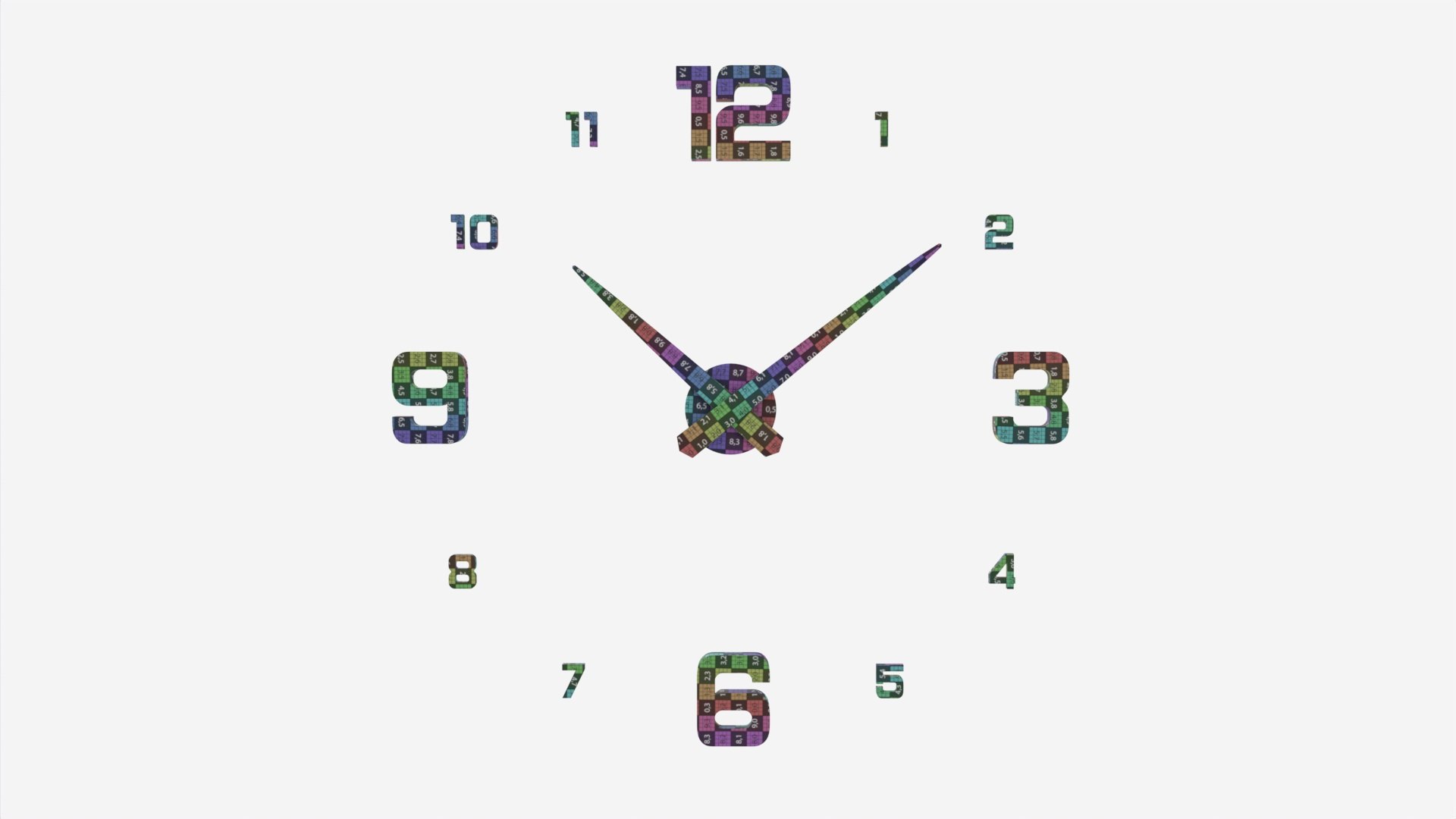 3D Modern Design Large Wall Clock 01 - TurboSquid 1920577