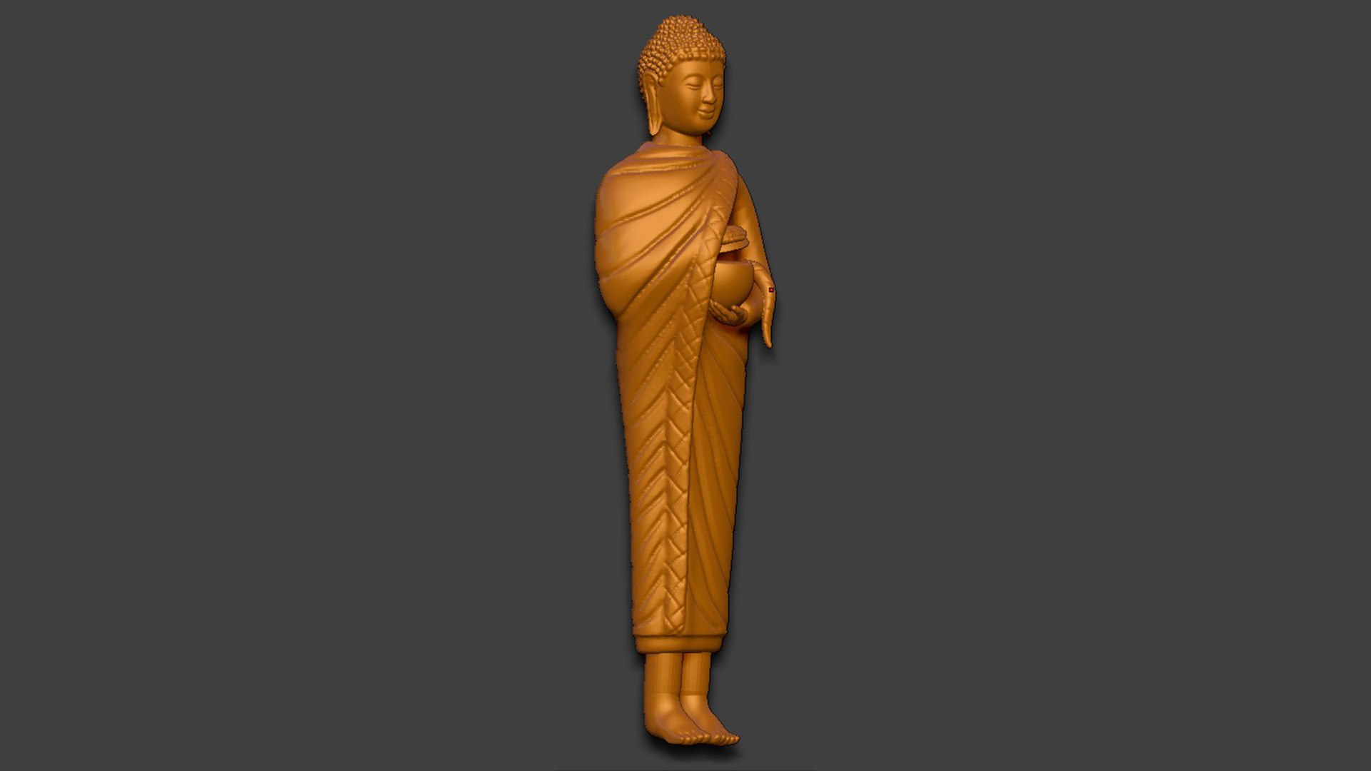 Buddha Asian Stand Action3 3D Model - TurboSquid 2310610