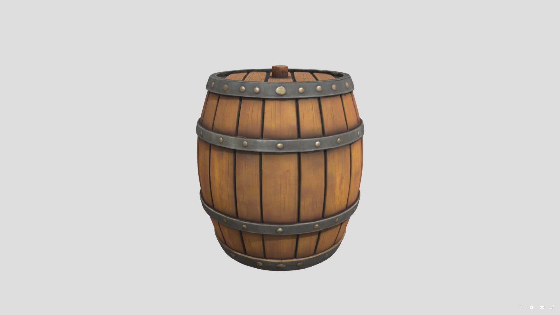 Medieval Wooden Barrel 3D Model - TurboSquid 2411328