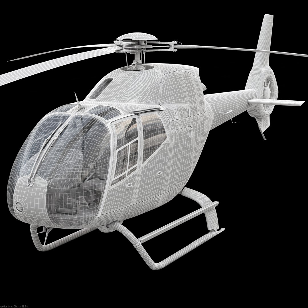 3d Model Eurocopter Ec 120 Red