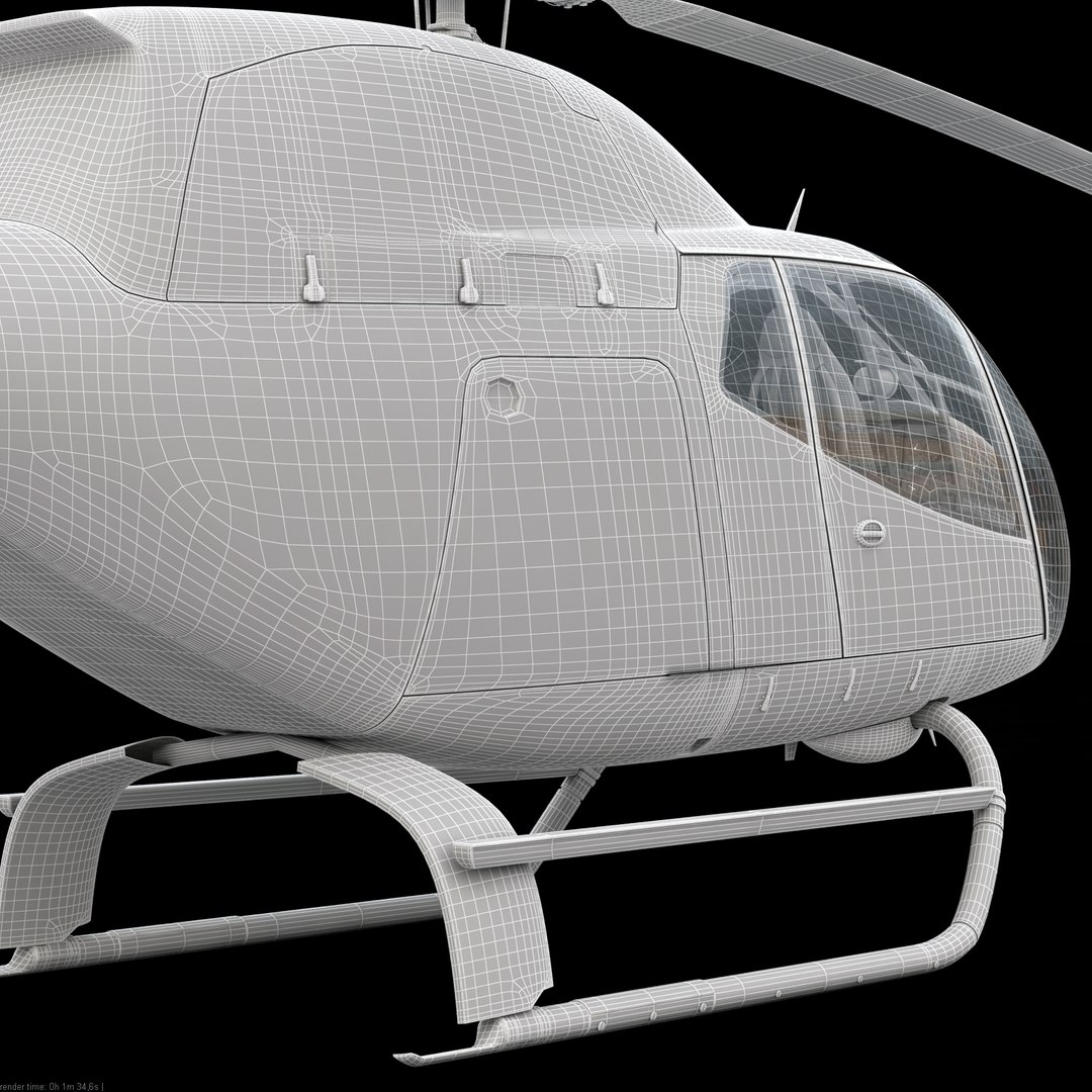 3d Model Eurocopter Ec 120 Red
