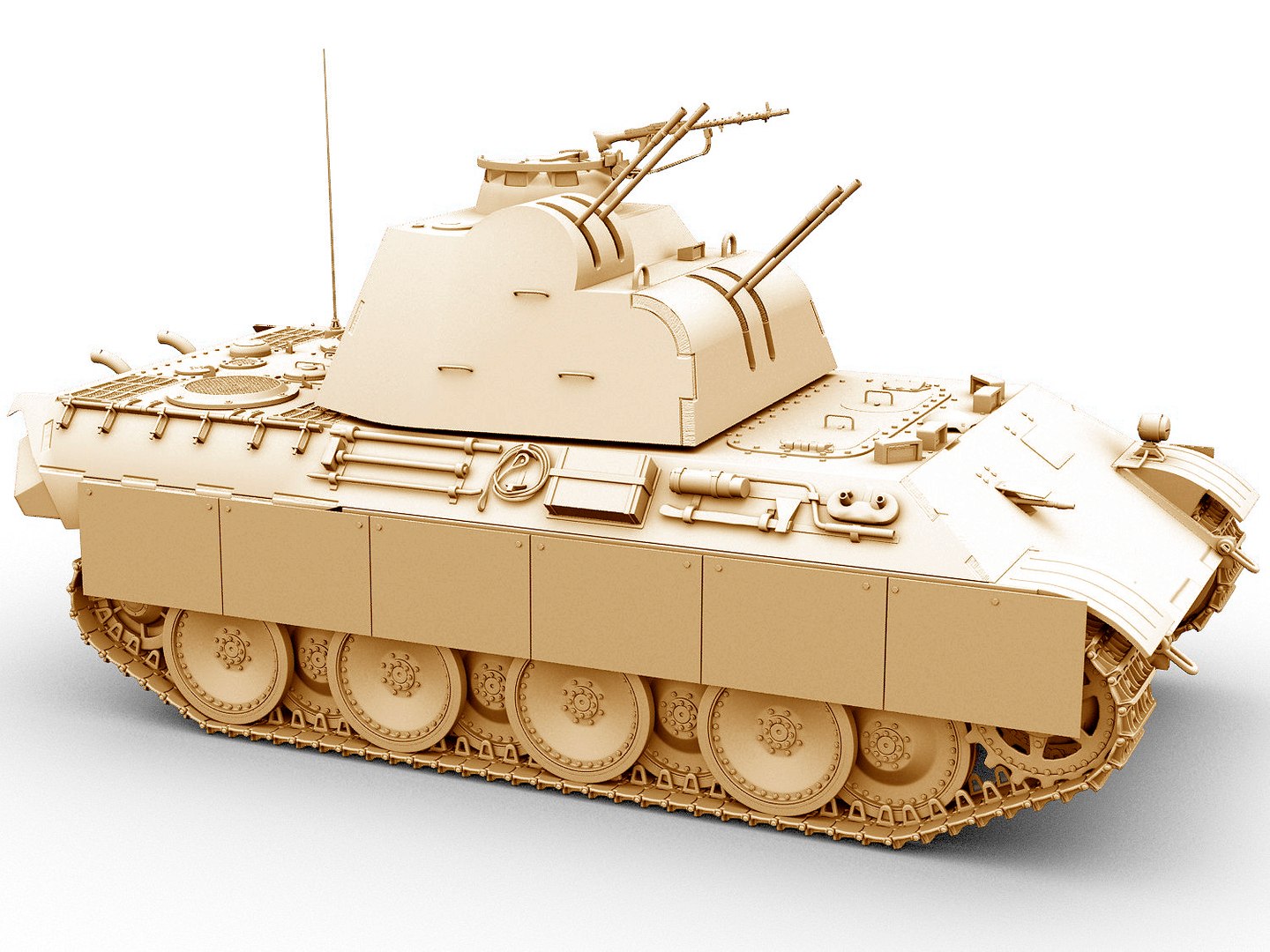 Flak Panther Vierling Model - TurboSquid 1653422