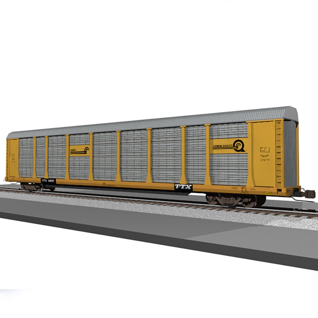 3d Train Car Autorack