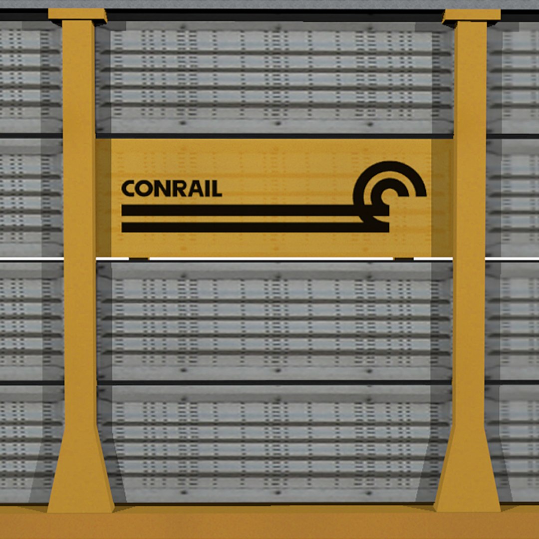 3d Train Car Autorack