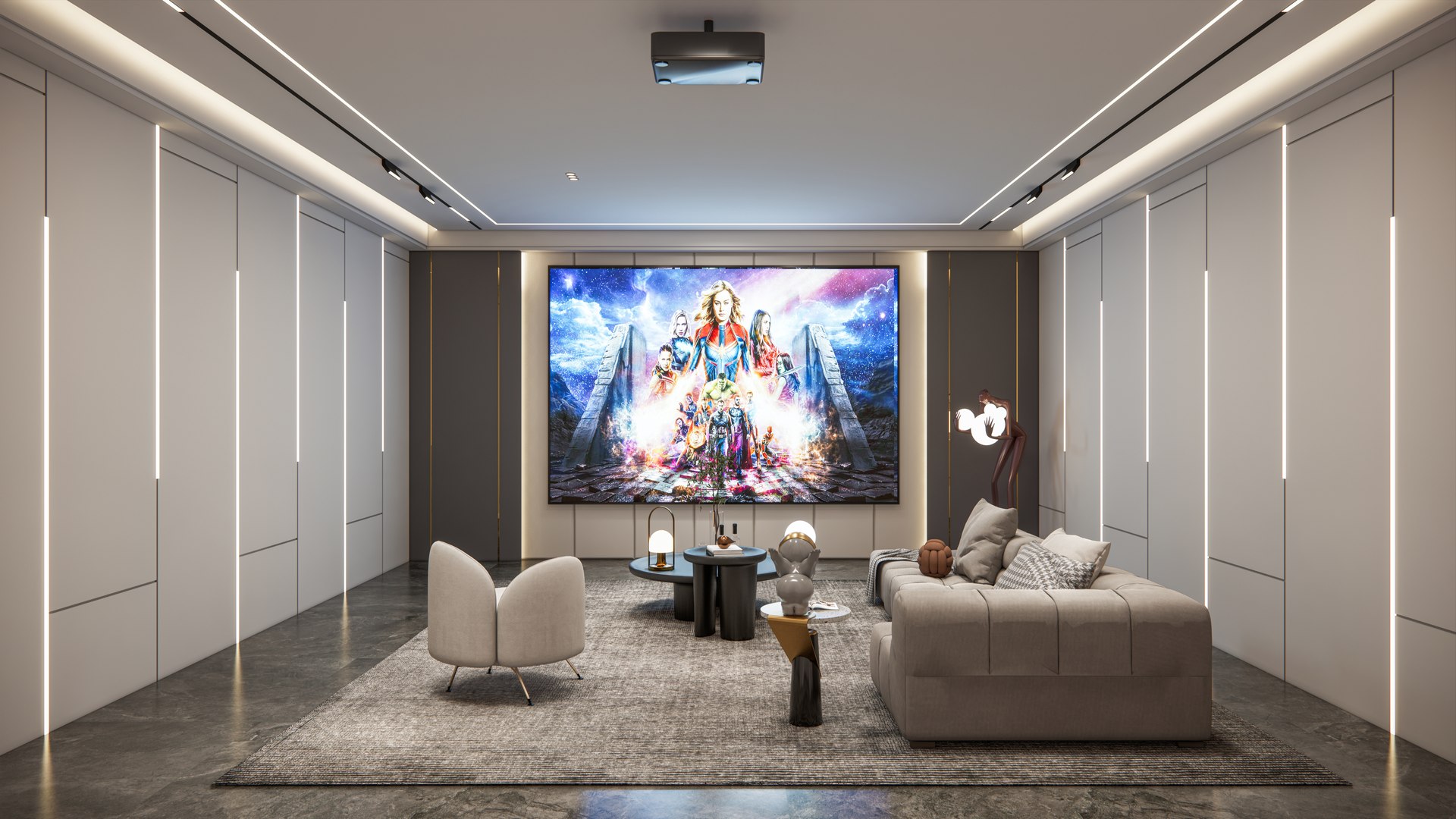 3D Home entertainment video visual interior Home cinema - TurboSquid 2134688