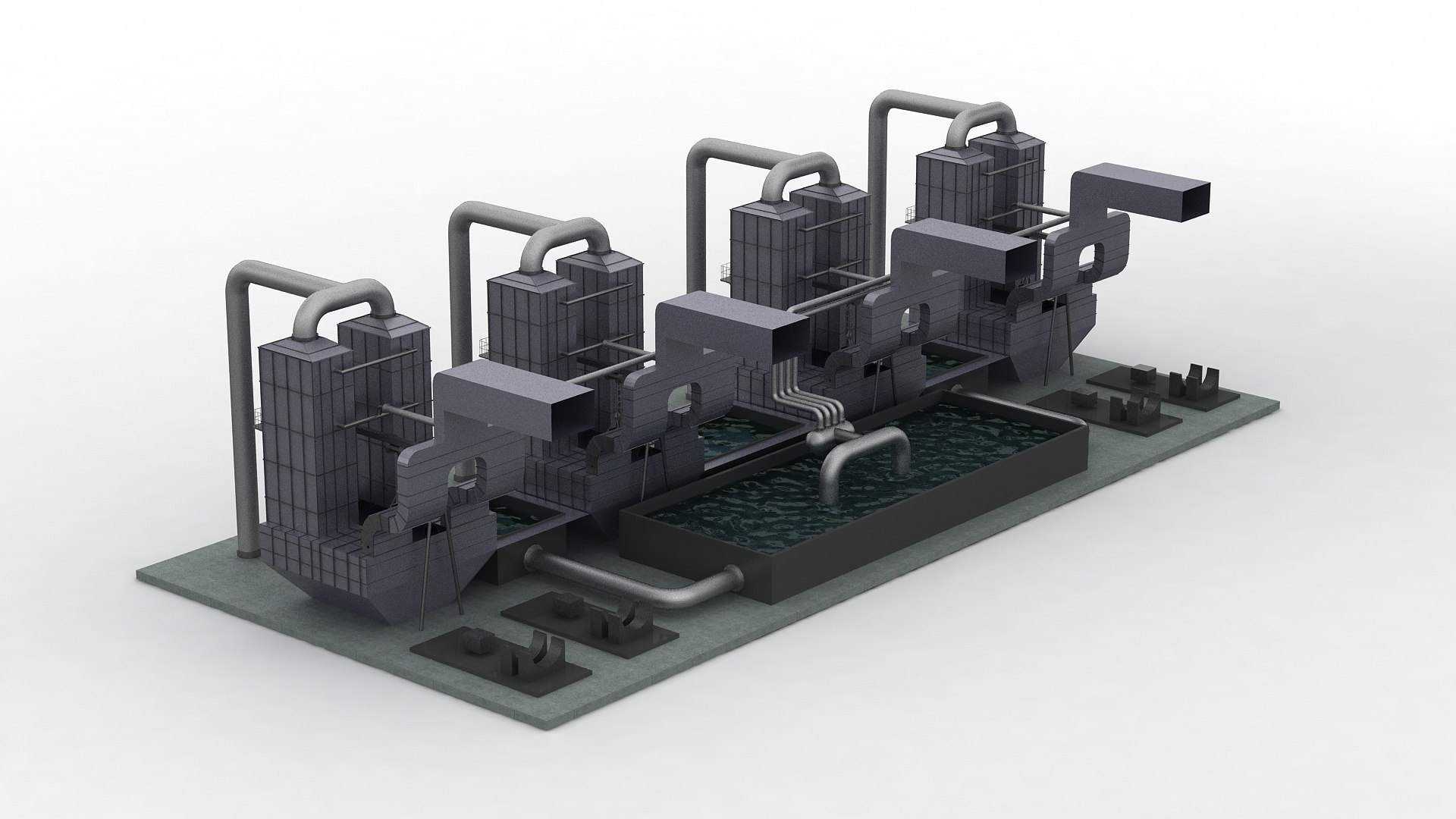 3D Water Purification Pump Valve Engineering Pumping Model - TurboSquid ...