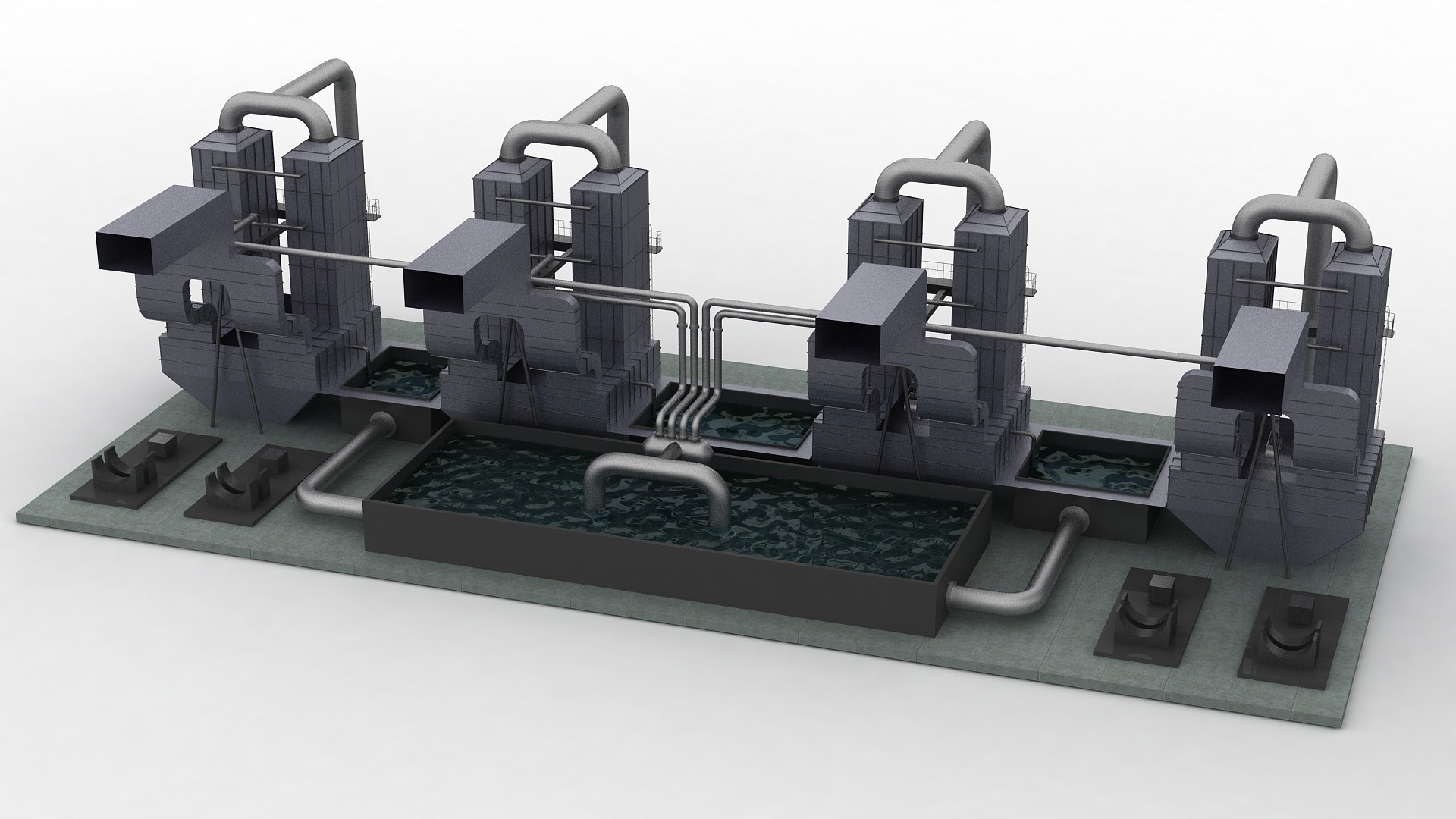 3D Water Purification Pump Valve Engineering Pumping Model - TurboSquid ...