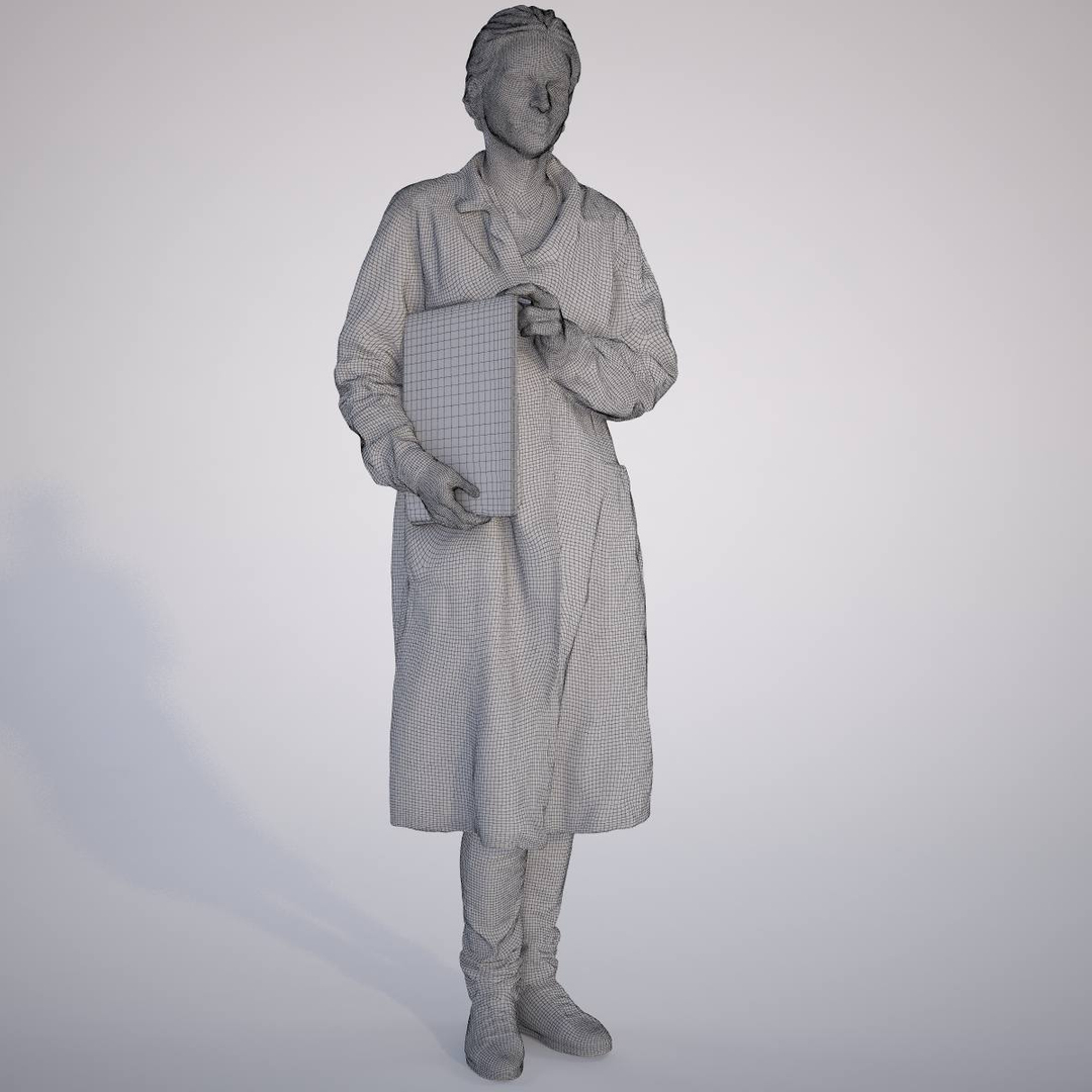 3d woman female human model