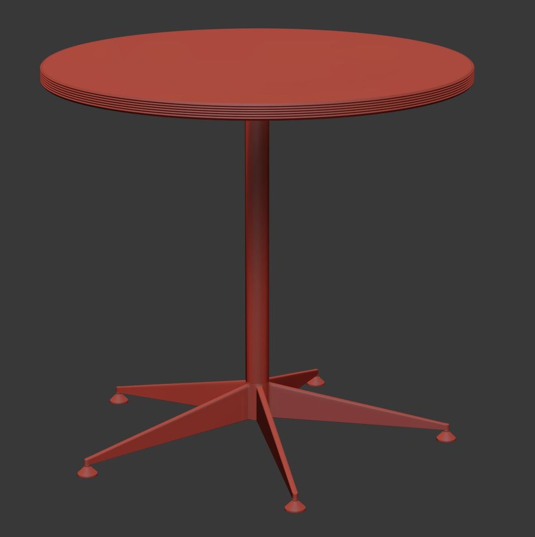 Grace Restaurant Circle Table 3D Model - TurboSquid 1877565