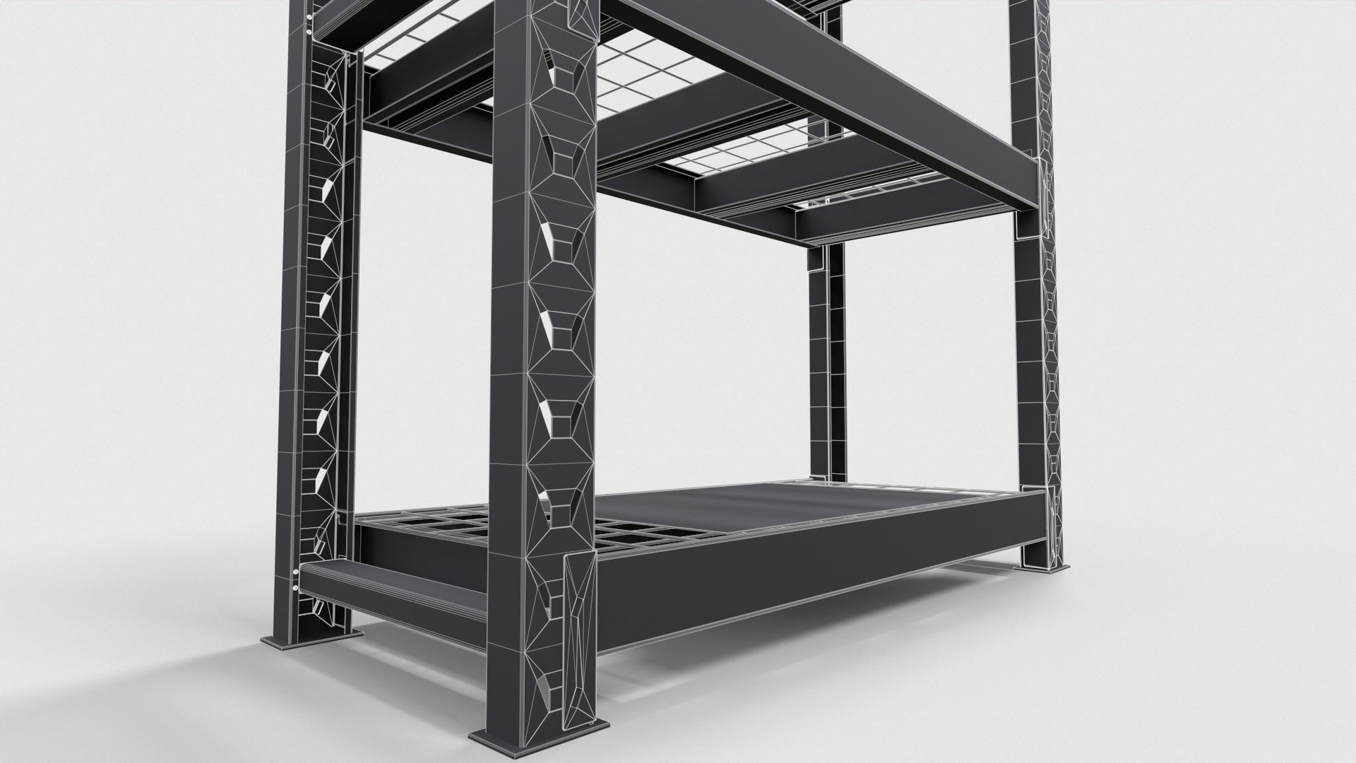 3D 1 Ultra Heavy Duty Rack 1700 X 700 Model - TurboSquid 2053443