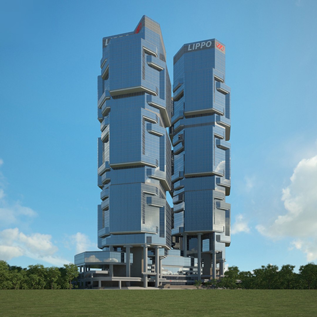 Lippo centre 3D model - TurboSquid 1382574