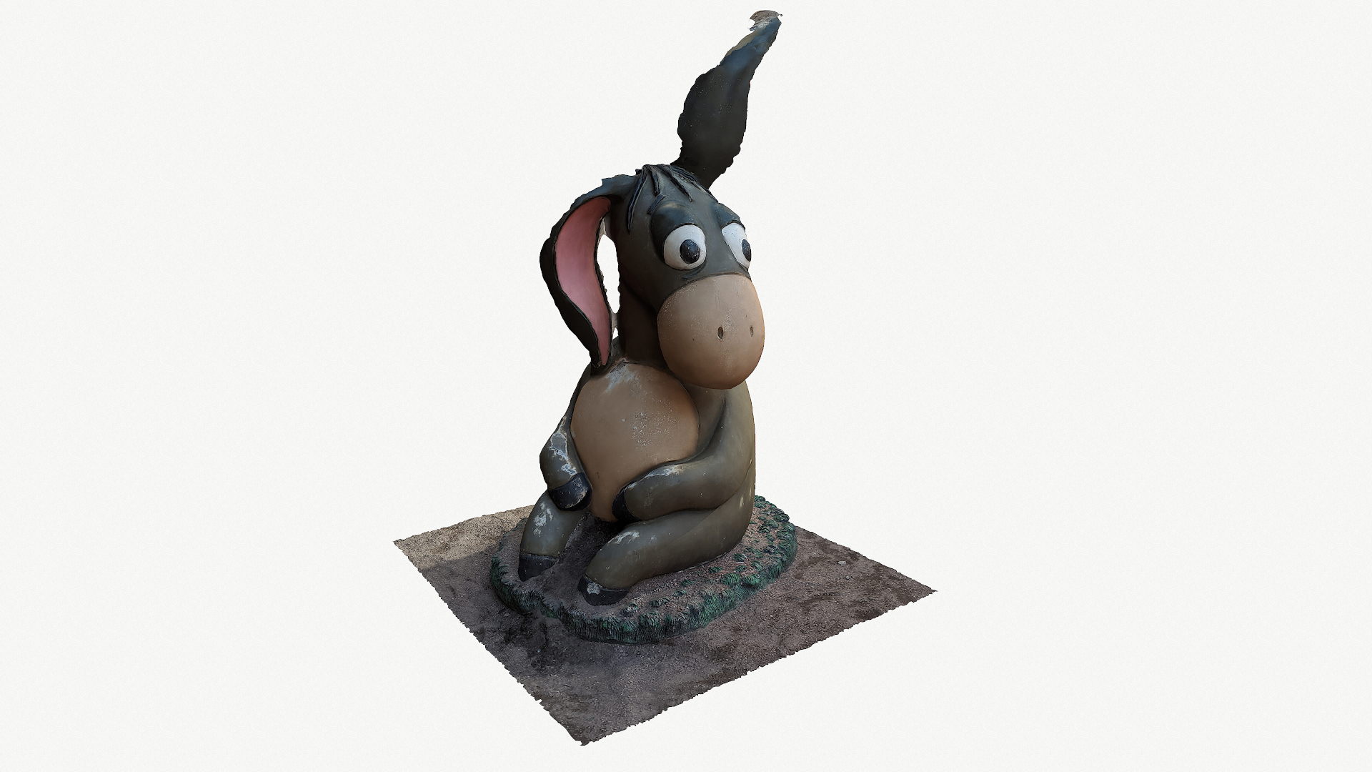 3D Sculpture Of Donkey Eeyore Model - TurboSquid 1984260