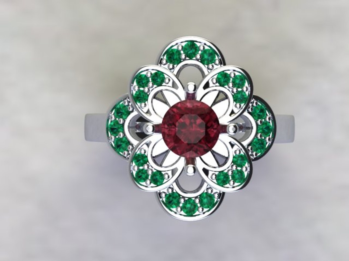Free 3D Flower Ring - TurboSquid 1173970