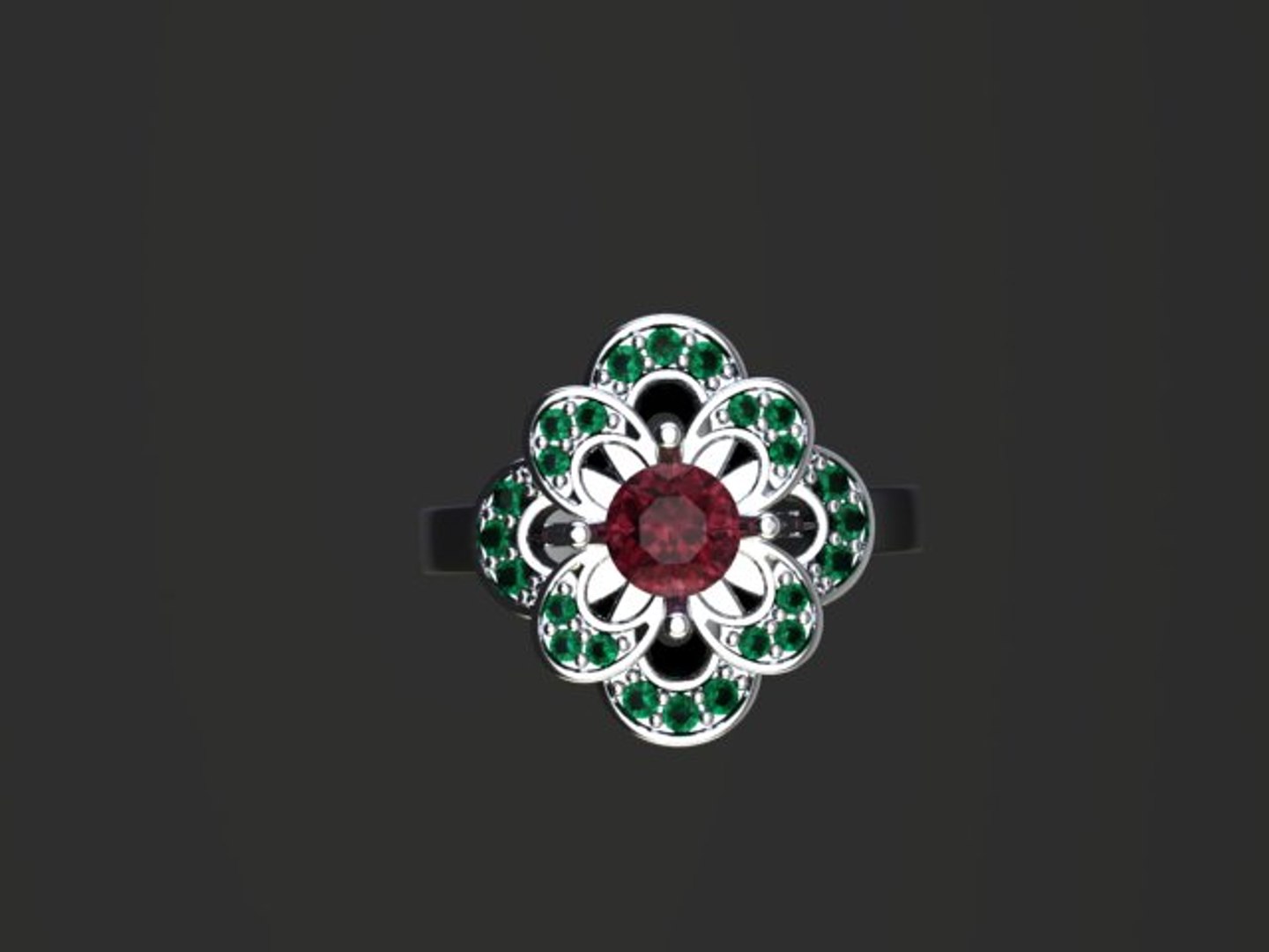 Free 3D Flower Ring - TurboSquid 1173970