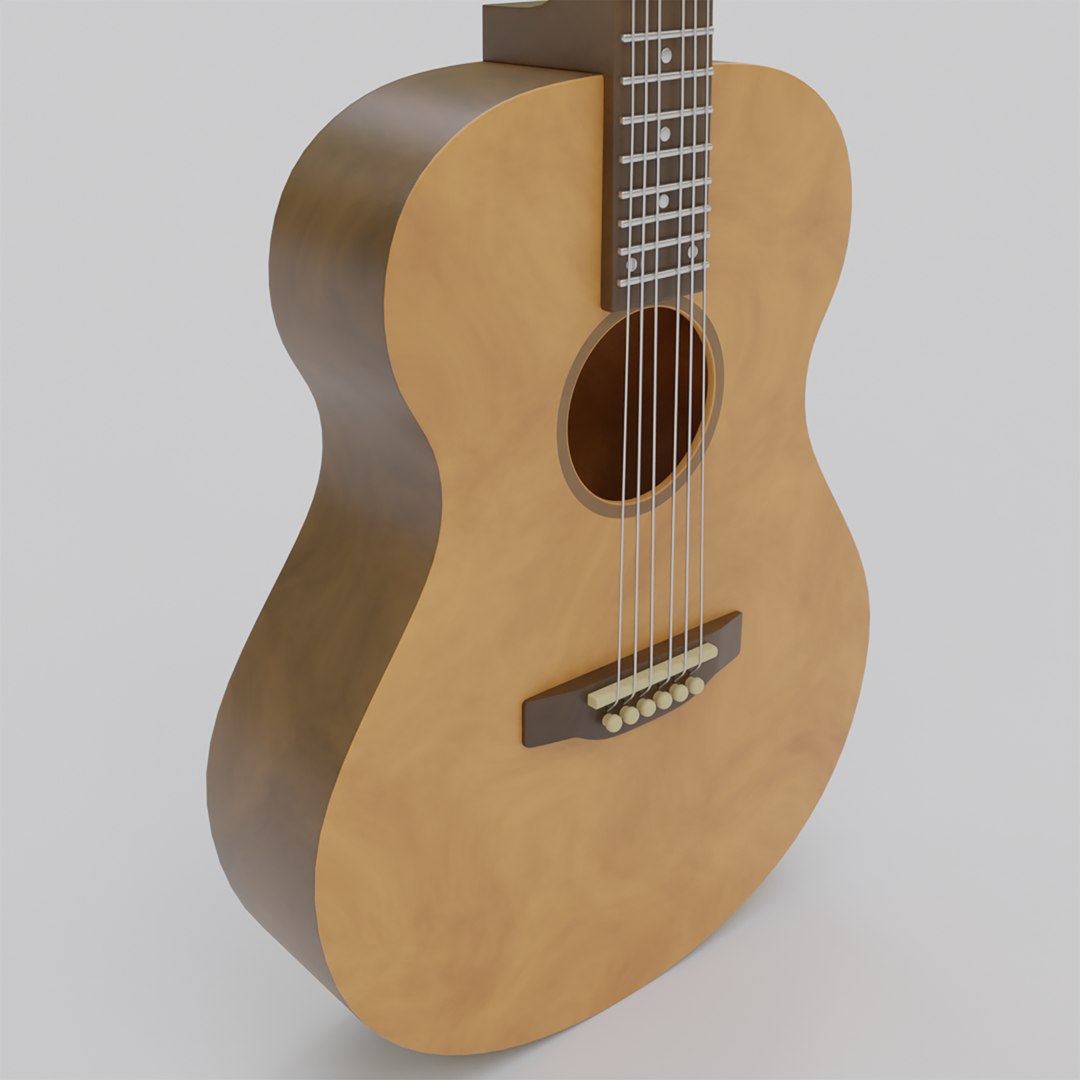 3D Guitar V1 - TurboSquid 2204819