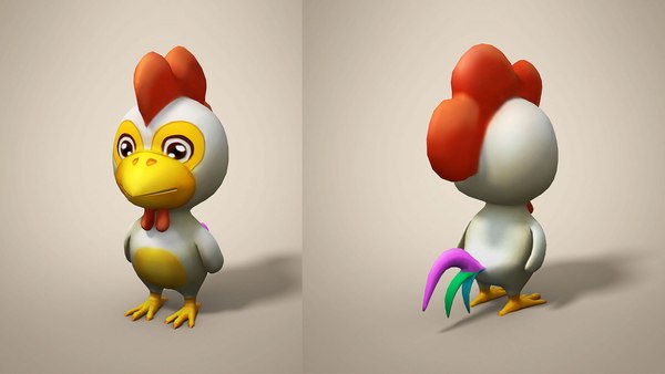 Chicken cartoon 3D model - TurboSquid 1699269