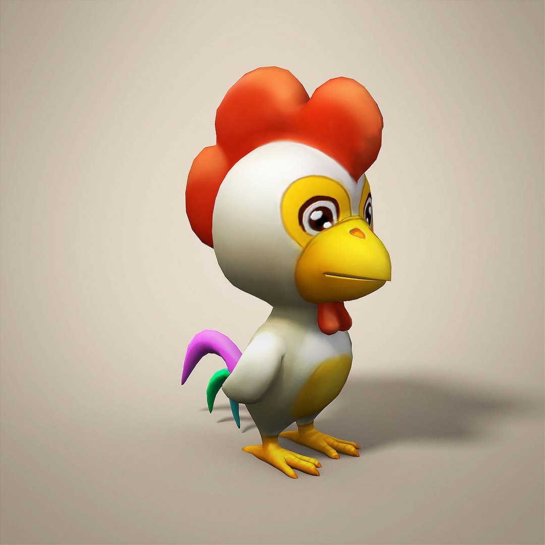 Chicken Cartoon 3D Model - TurboSquid 1699269