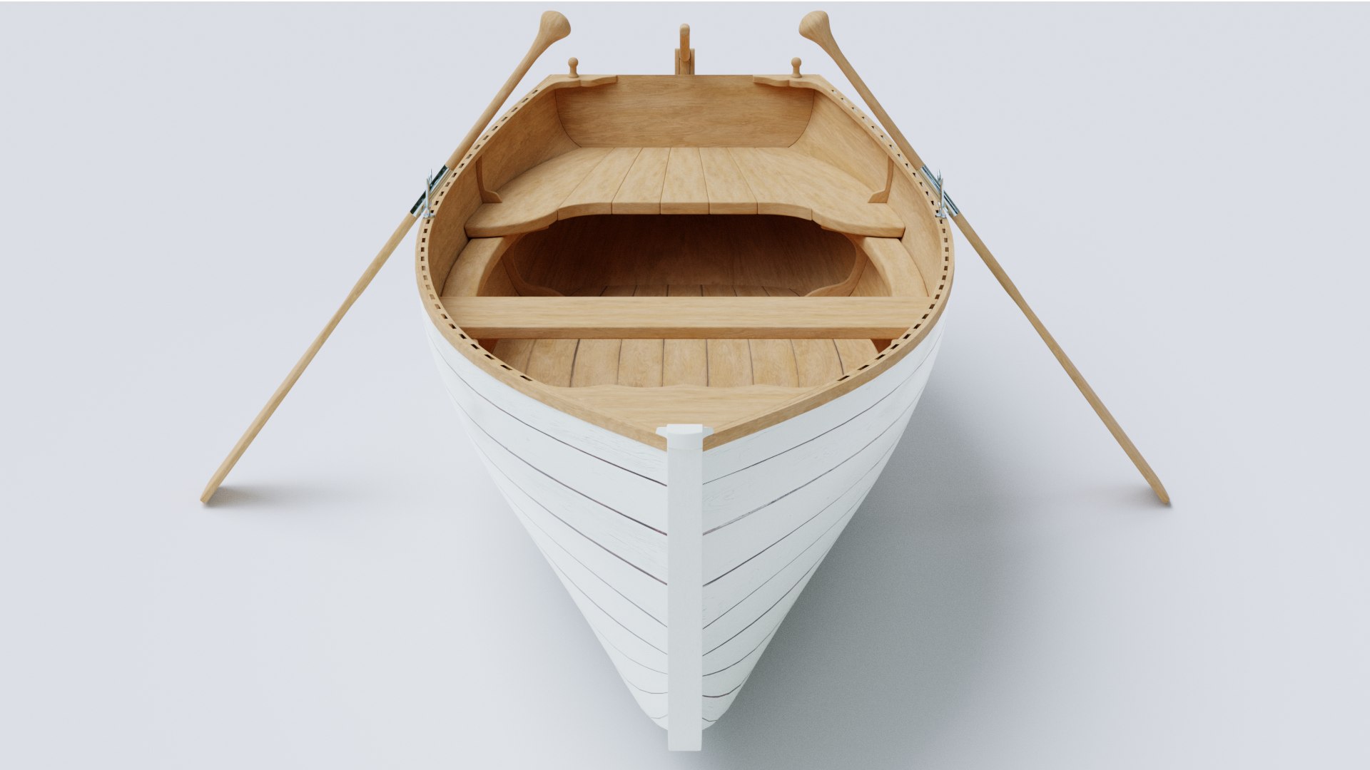 3D Wooden Boat Model - TurboSquid 2142840