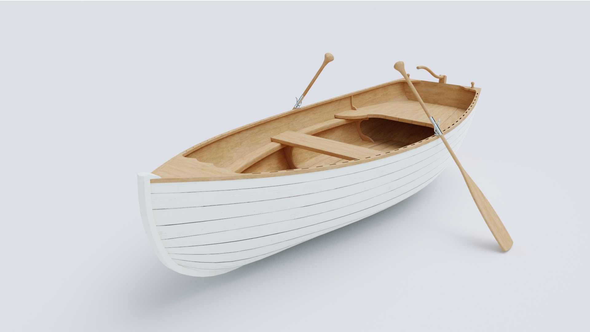 3D Wooden Boat Model - TurboSquid 2142840