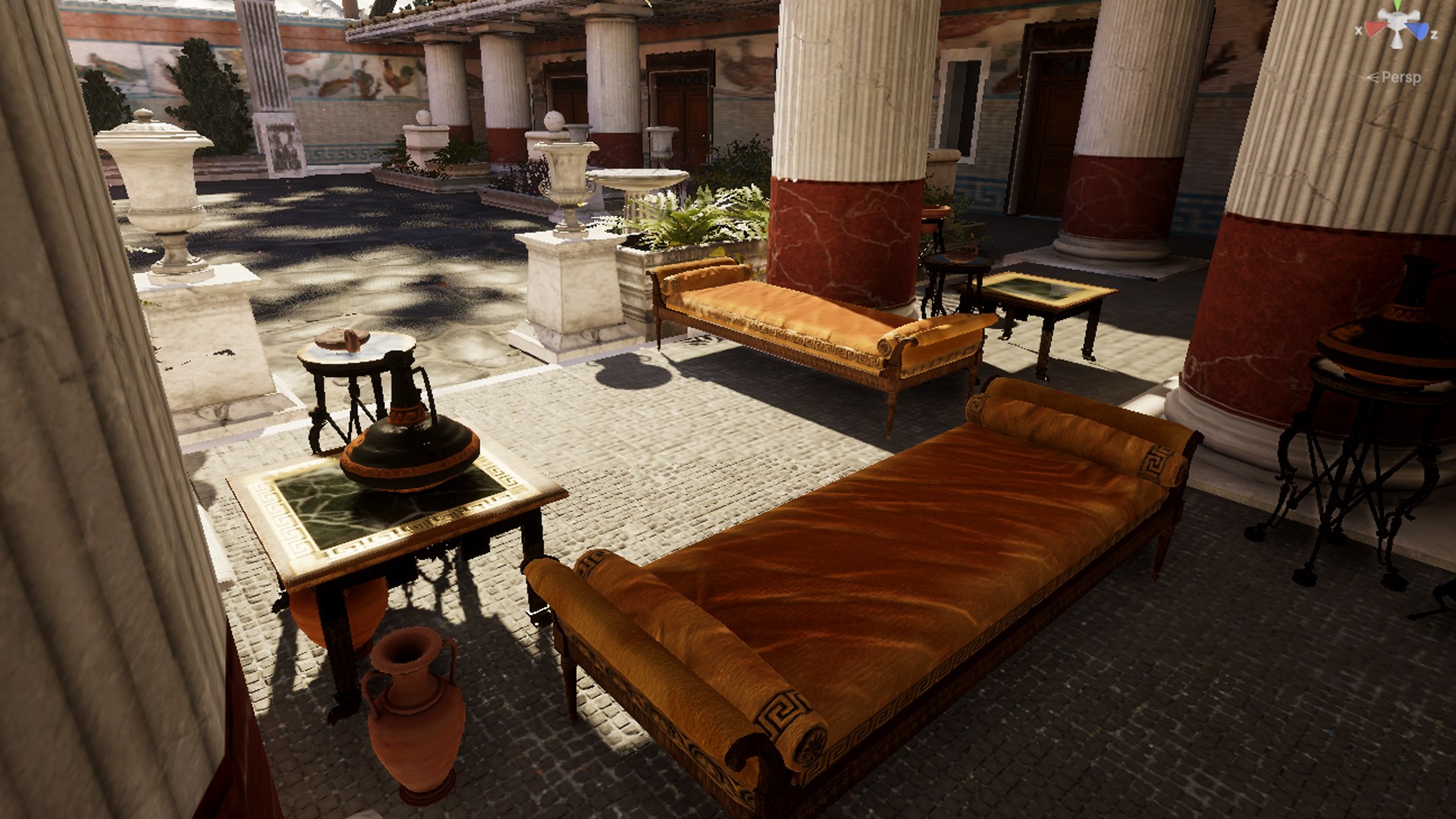 3D Model Roman-style Furniture Set - TurboSquid 2135980