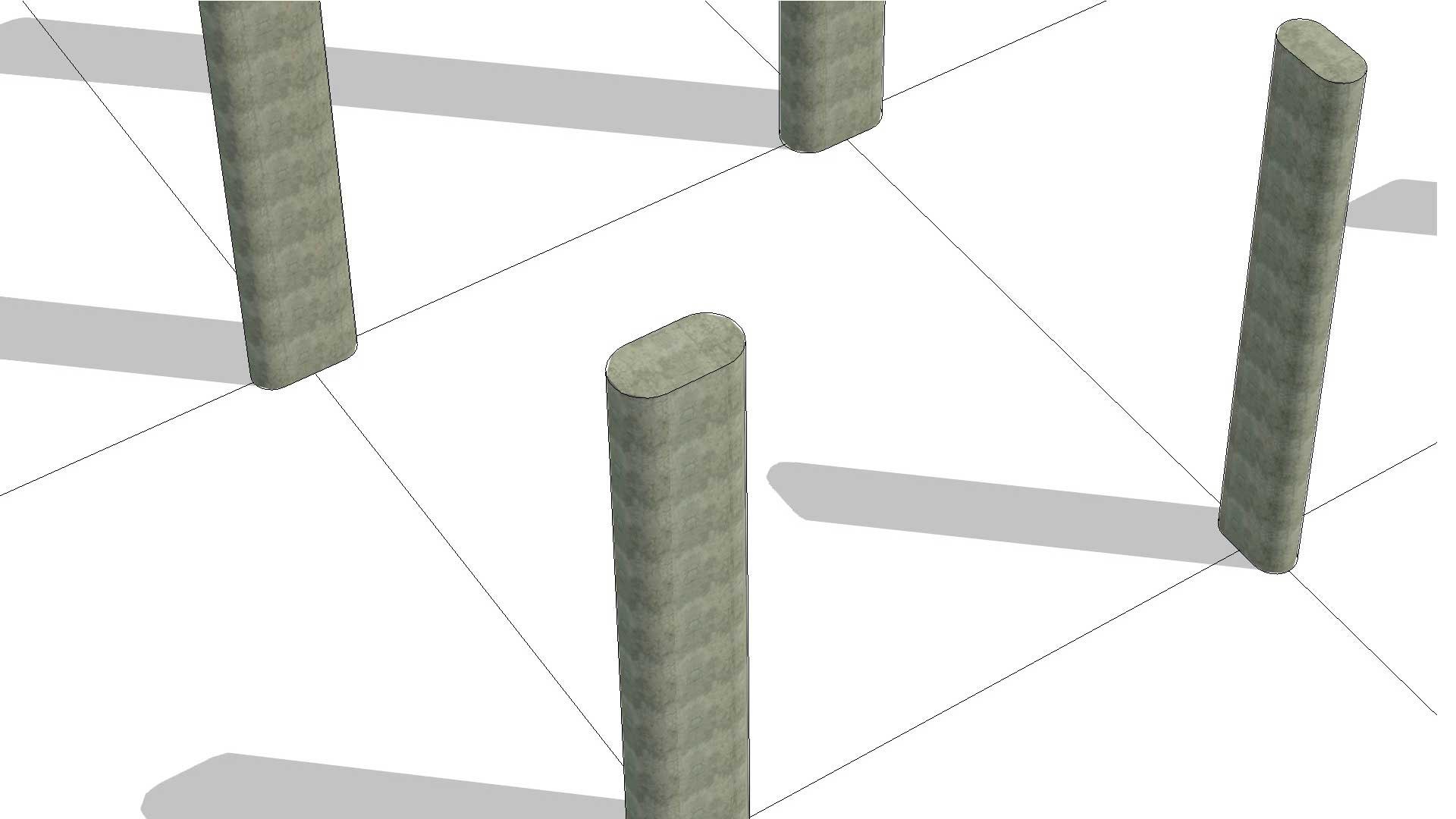 Oval Shaped Column 3D Model - TurboSquid 2030300