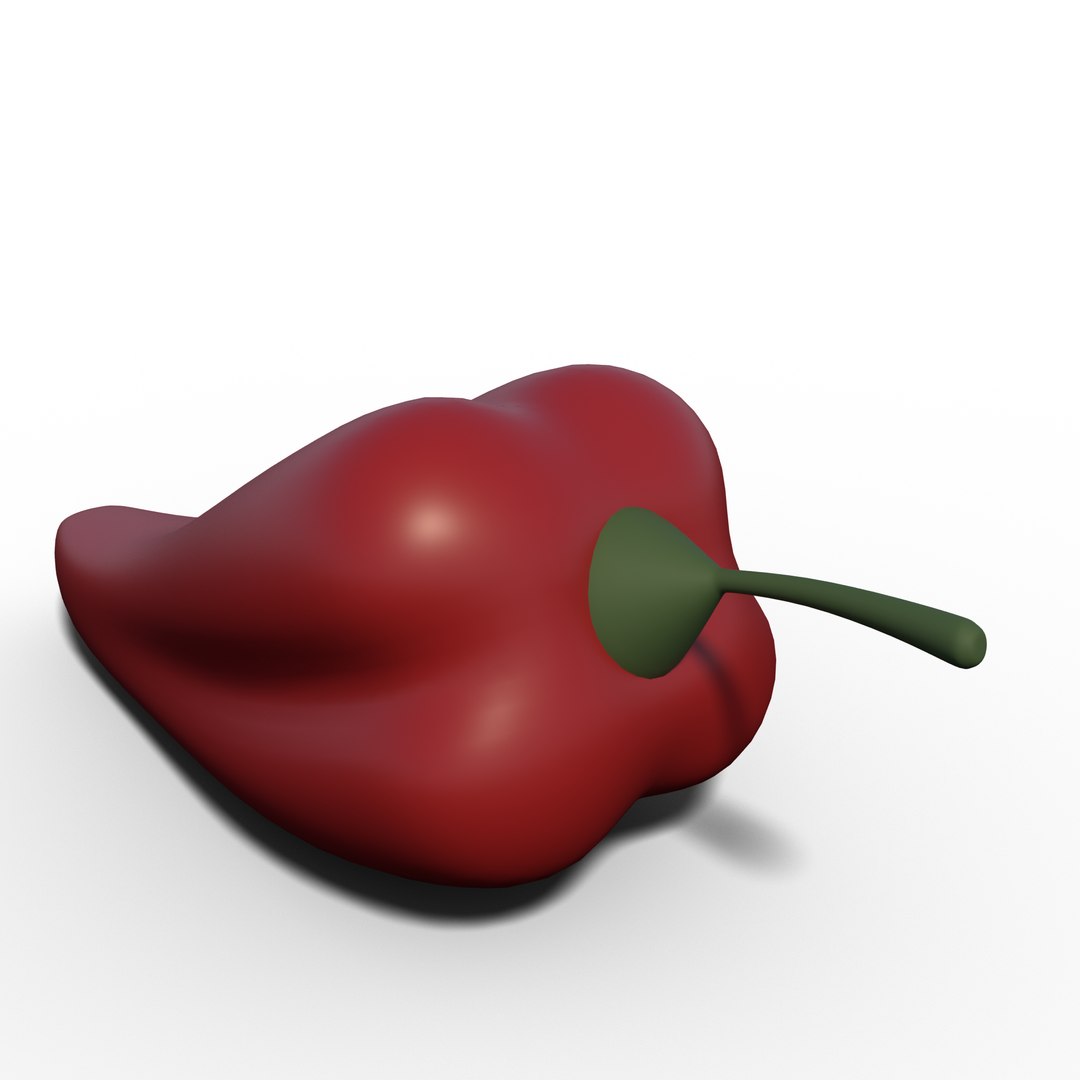Red Chilly 3D Model - TurboSquid 2063253