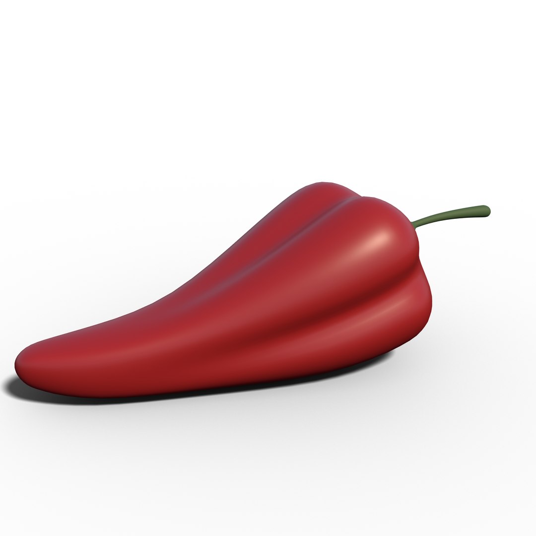 Red Chilly 3D Model - TurboSquid 2063253
