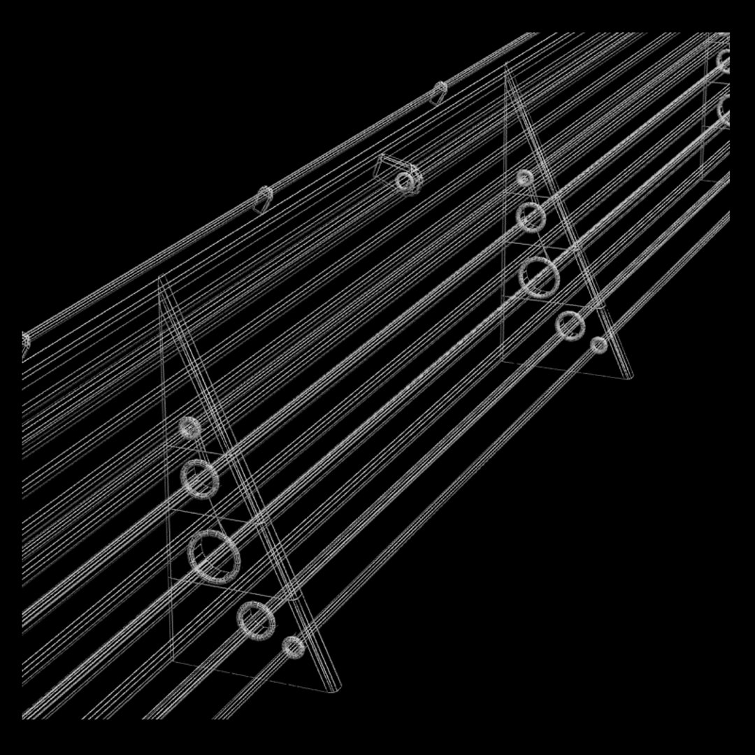3d Model Ocean Ships Metal Handrail