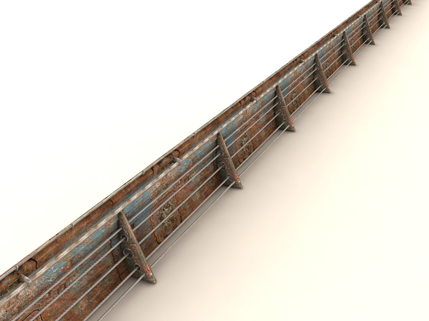 3d Model Ocean Ships Metal Handrail