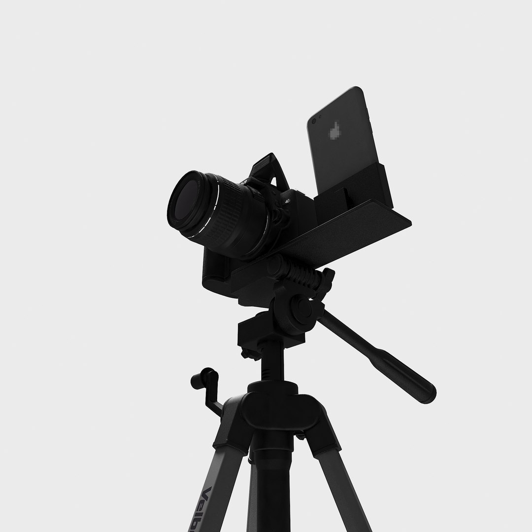 3D Model Live Streaming Devices Cameras Cameras Mobile Phones Tripods ...