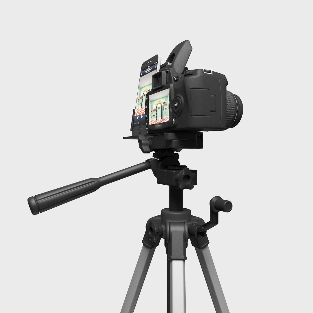 3D Model Live Streaming Devices Cameras Cameras Mobile Phones Tripods ...