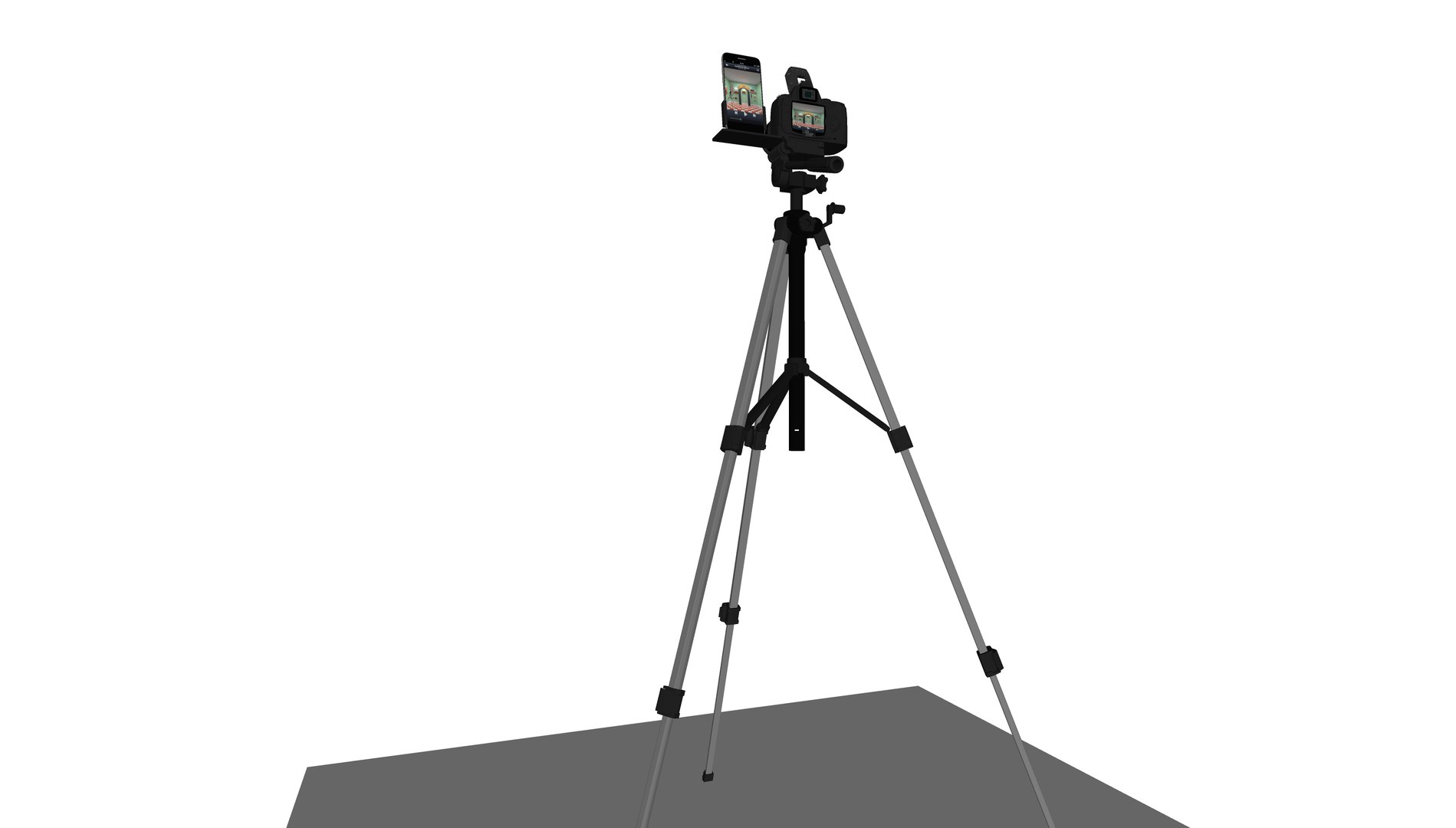 3D Model Live Streaming Devices Cameras Cameras Mobile Phones Tripods ...