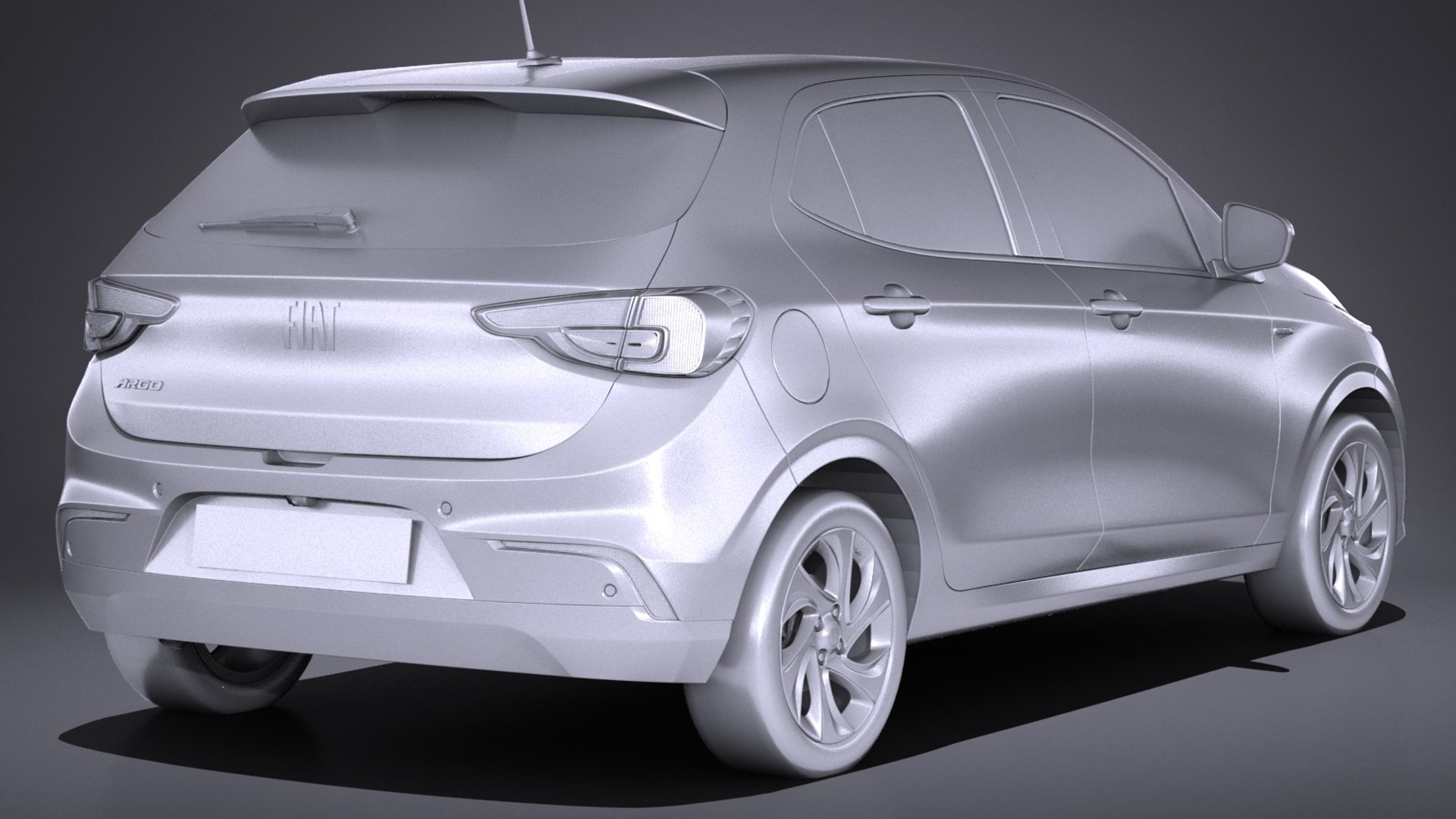 Fiat Argo 2018 3D Model - TurboSquid 1190071