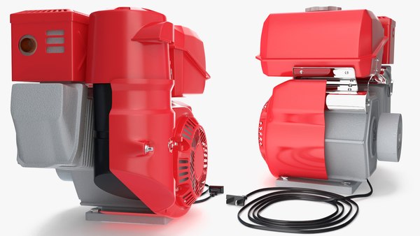 modelo 3d Motor Diesel Motor Rojo - TurboSquid 2152622