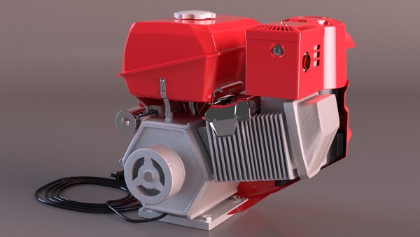 modelo 3d Motor Diesel Motor Rojo - TurboSquid 2152622